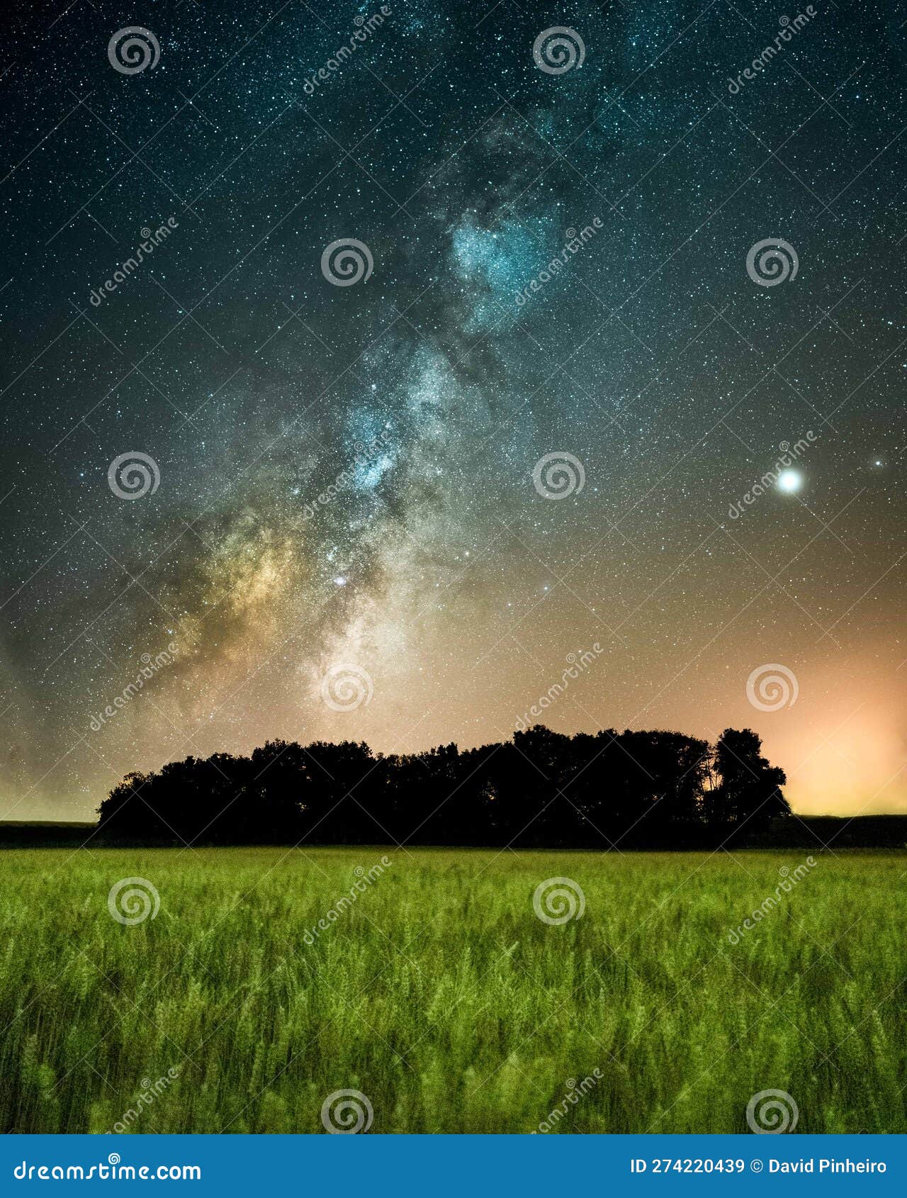Stars and fields stock image. Image of galaxy, arch - 274220439