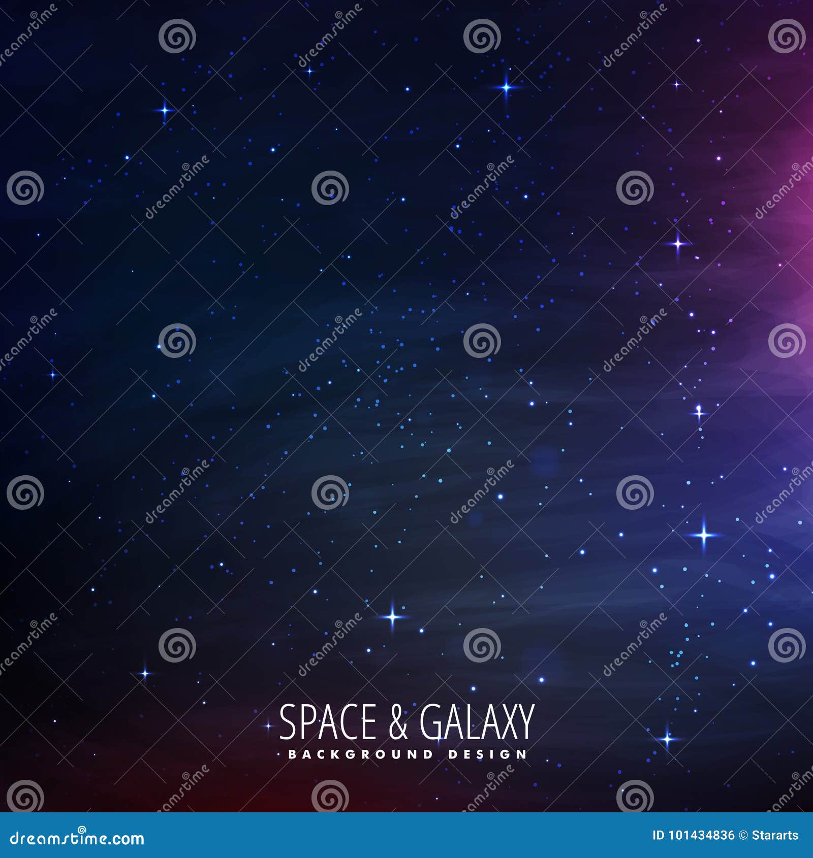 Stars Filled Space Background Stock Vector - Illustration of supernova ...