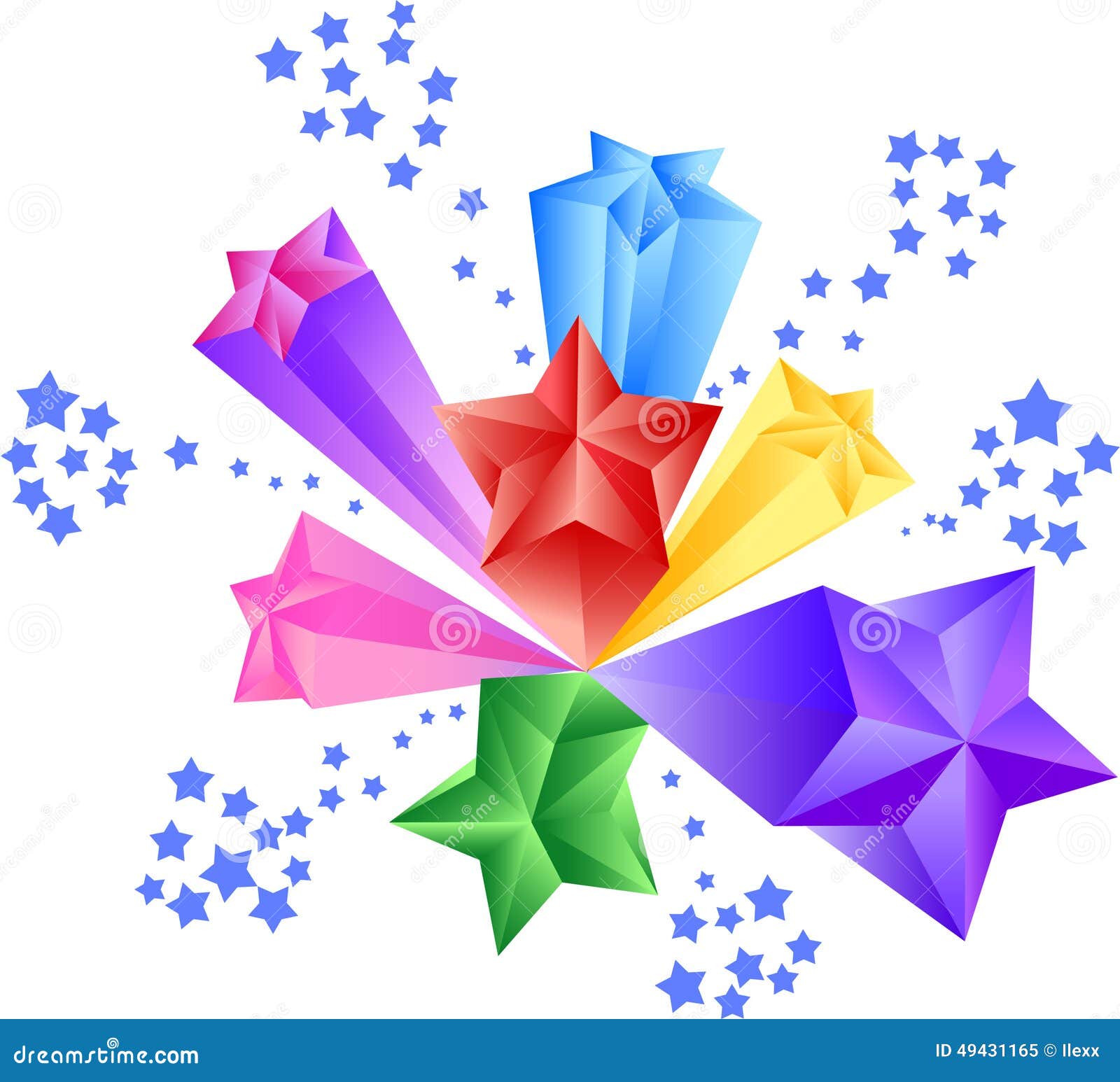 Stars. Firework stock illustration. Illustration of pyrotechnics - 49431165