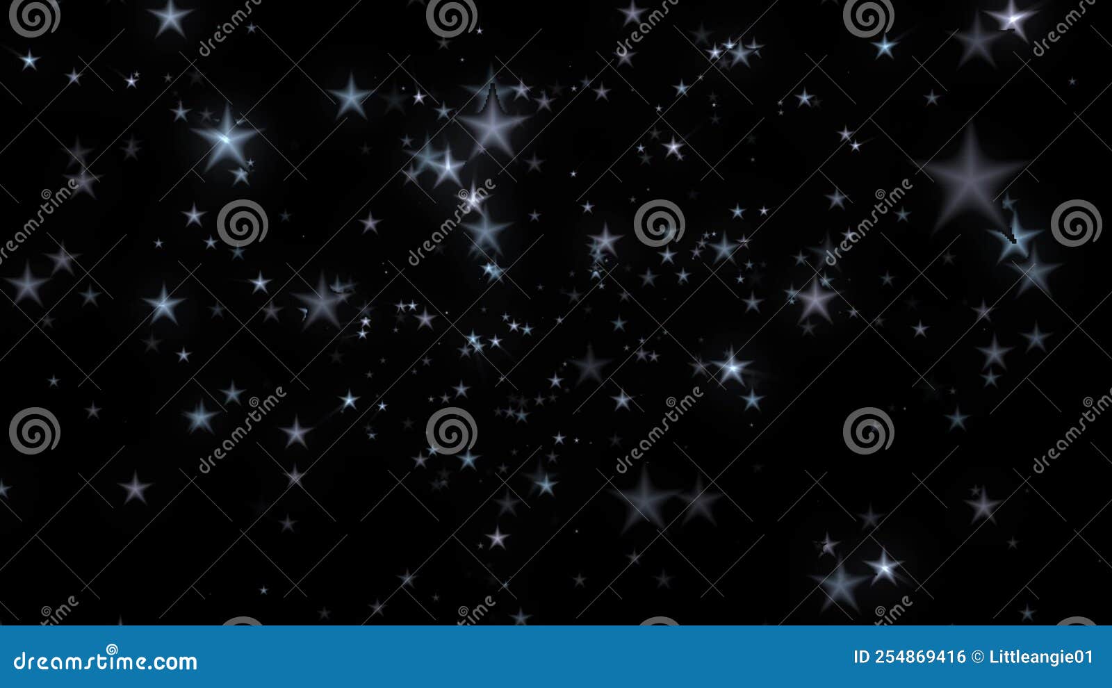 Stars Float on Black Background Animation Stock Footage - Video of ...