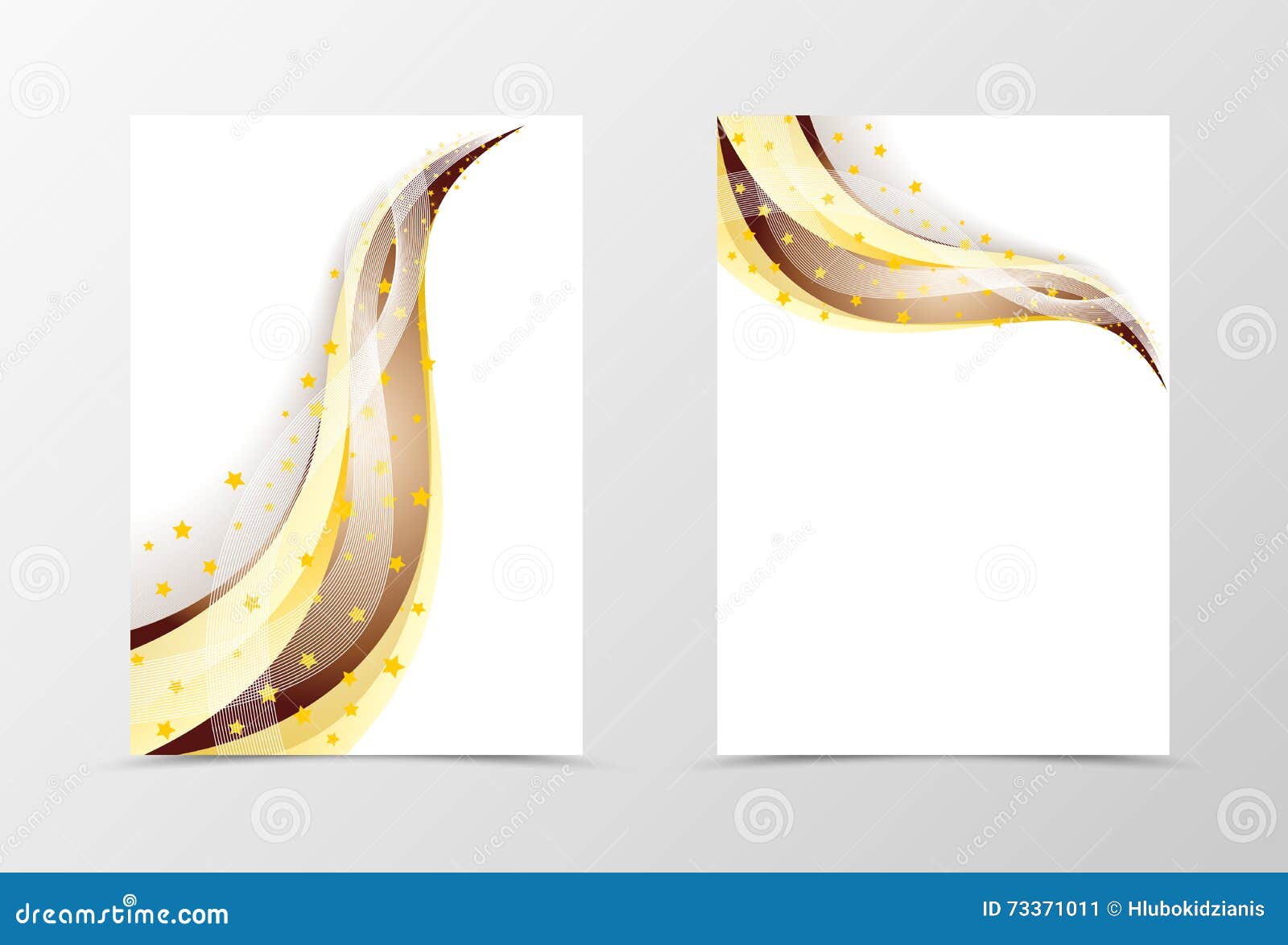 Stars Flyer Template Design Stock Vector - Illustration of layout ...