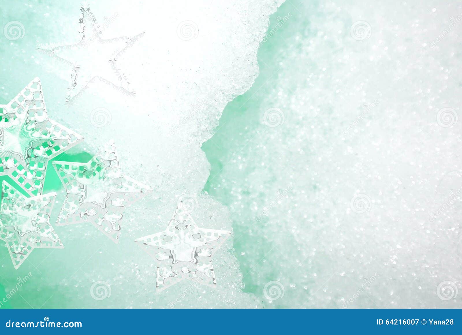 Stars And Ice In The Emerald Light Stock Image - Image of emerald ...