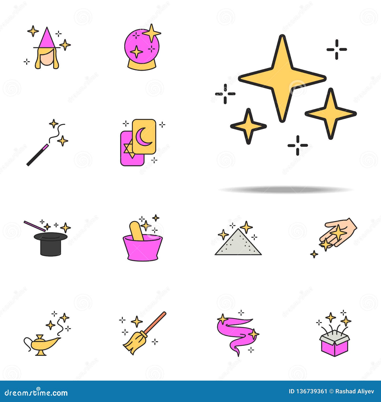 Stars Icon. Magic Icons Universal Set for Web and Mobile Stock ...