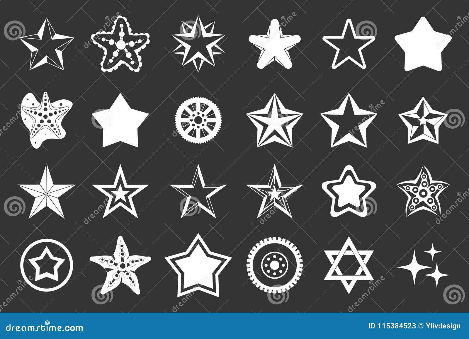 Stars icon set grey vector stock vector. Illustration of geometric ...