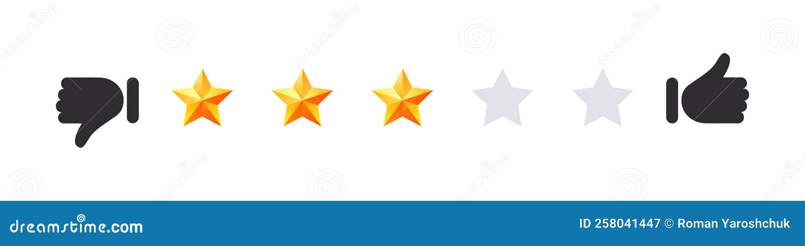 Stars Icons. Customer Satisfaction Level. Customer Feedback Sign Stock ...