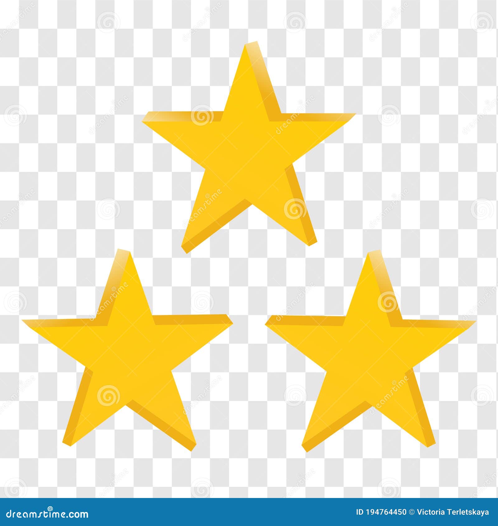 Stars Icons Yellow Sign. Vector Illustration Objects Stock Illustration ...