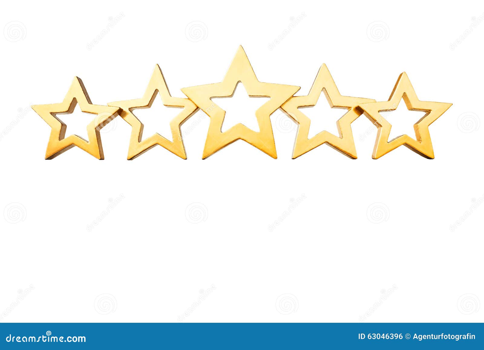 5 Stars Isolated Gold White Stock Photo - Image of event, copyspace ...