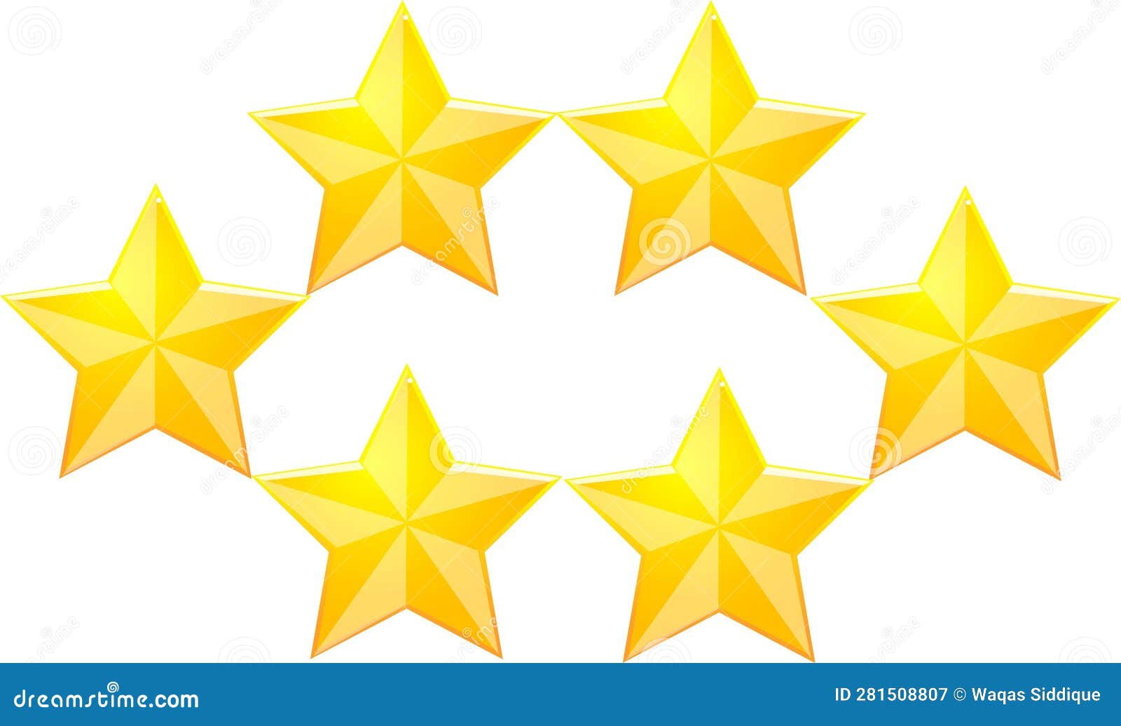 6 Stars Join with Each Other Stock Vector - Illustration of cain, join ...