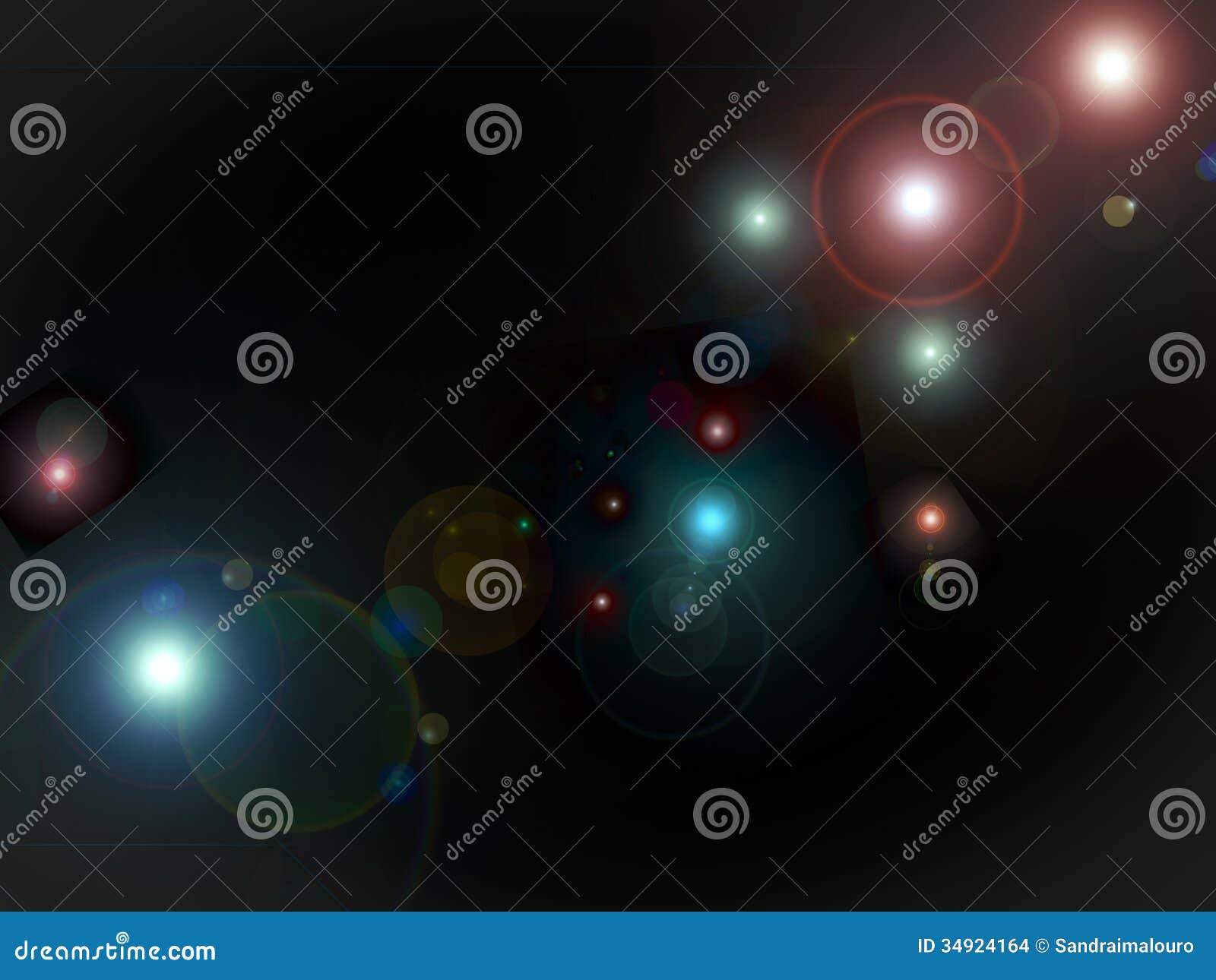 Stars Light Points on Black Background Stock Photo - Image of black ...