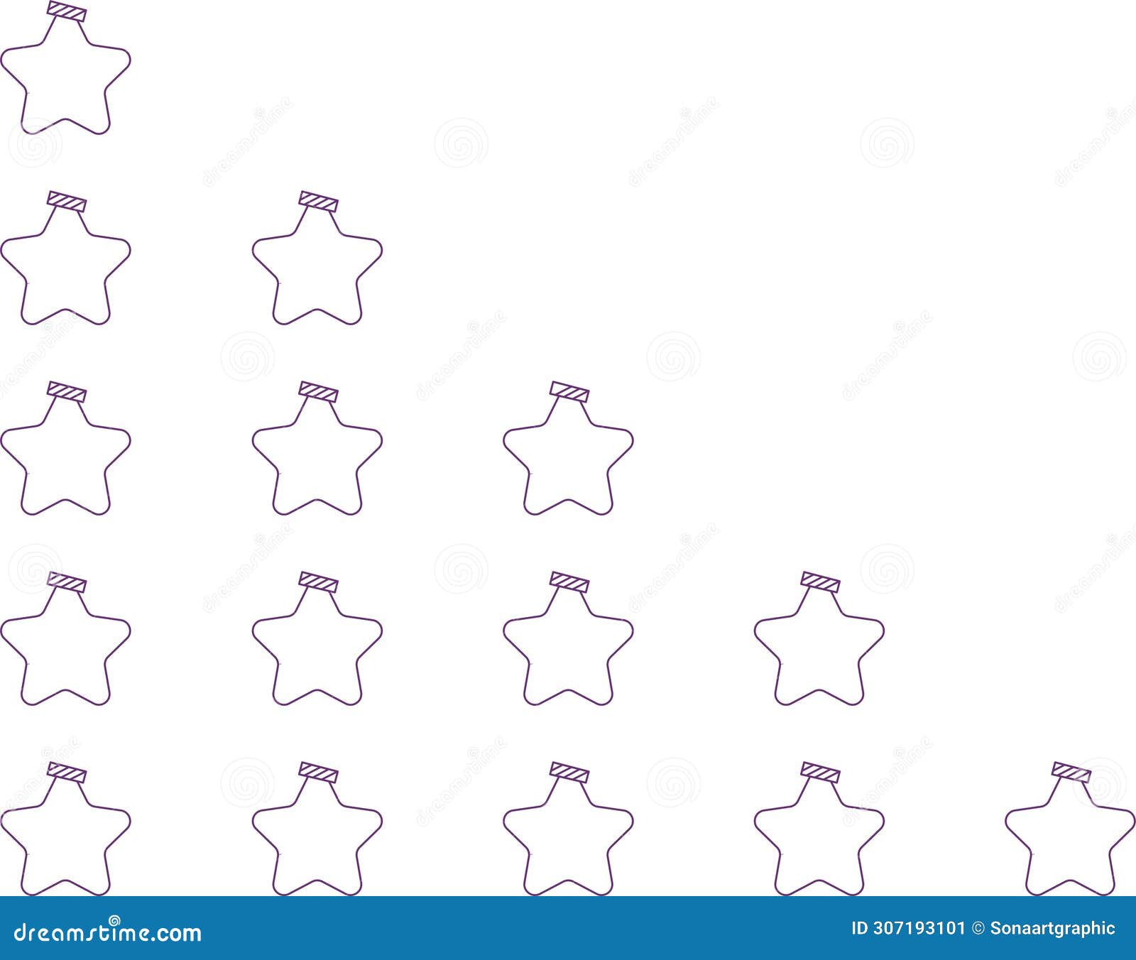Stars Line Art, Editable Color and Size Eps File Stock Vector ...