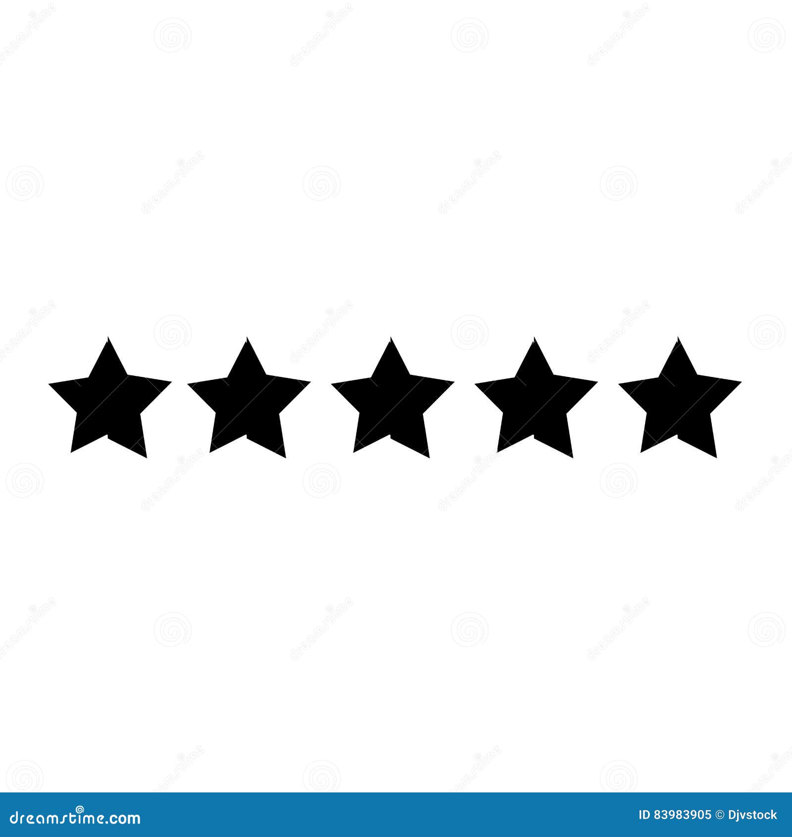 Stars in a line stock illustration. Illustration of object - 83983905