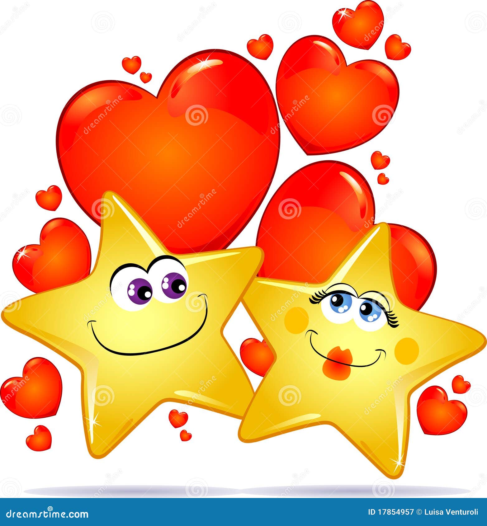 Stars in love stock illustration. Illustration of feeling - 17854957
