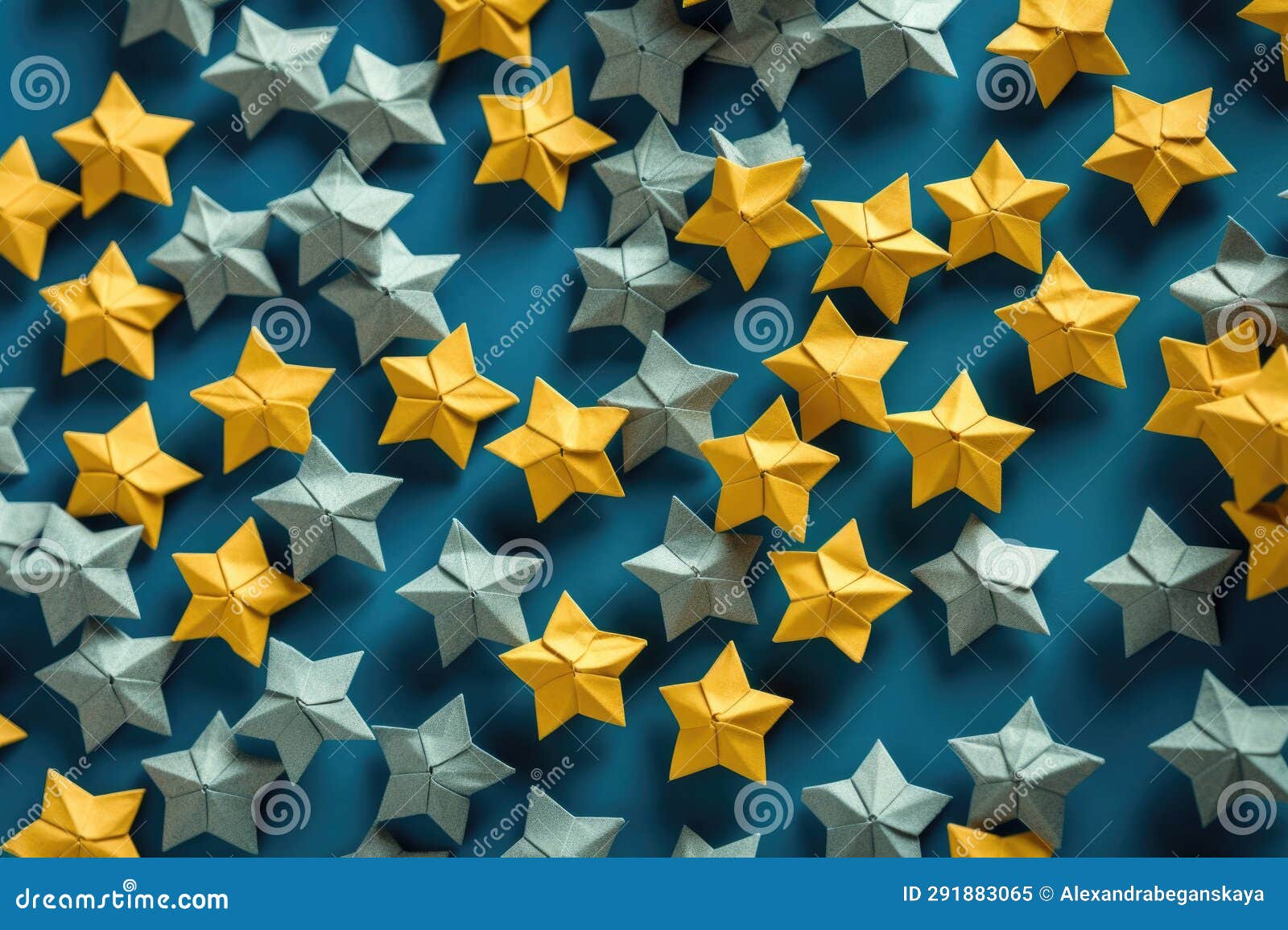 Stars Made of Colored Paper Stock Illustration - Illustration of text ...
