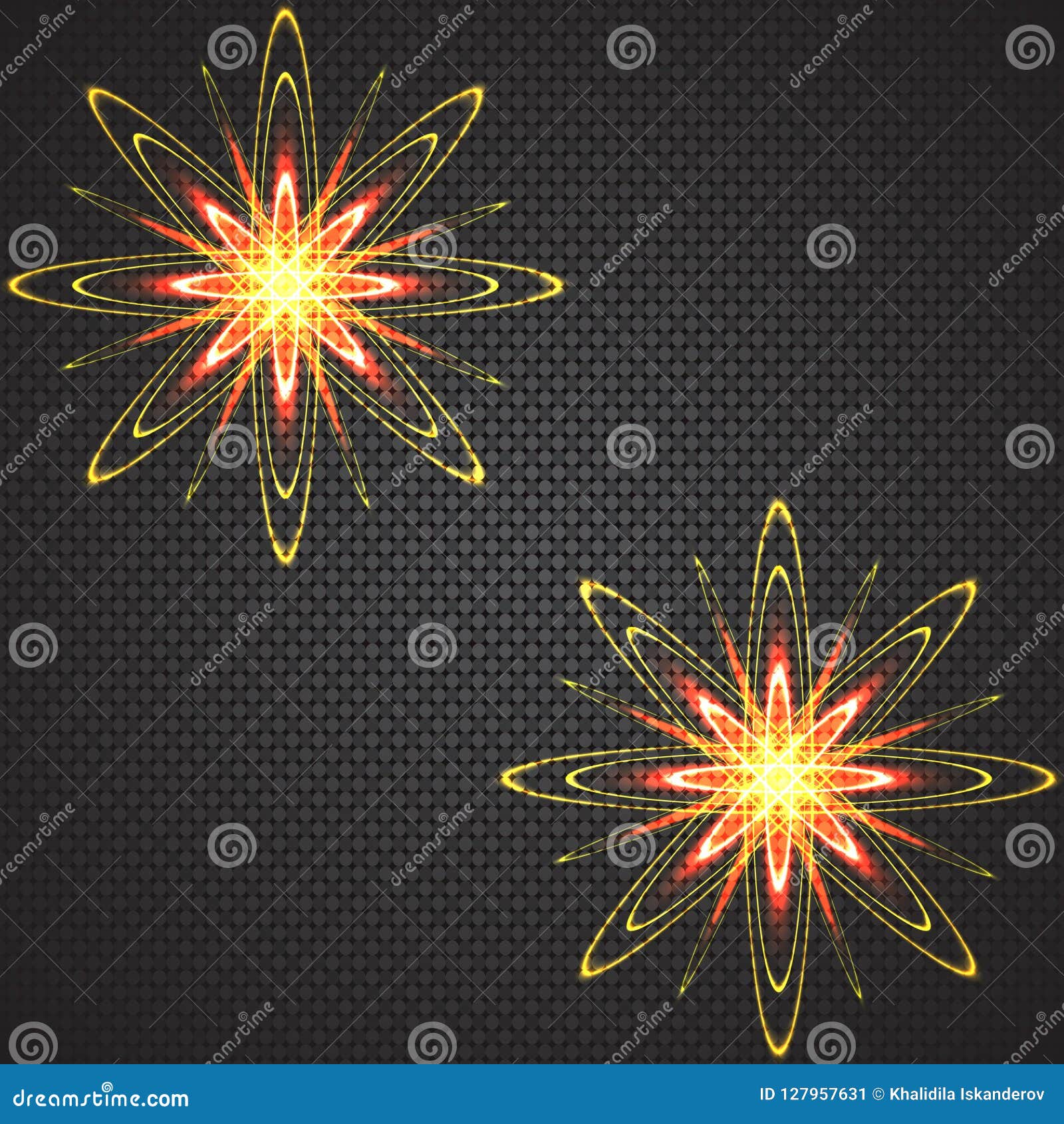 The Stars are Made of Oval. Light Effects Glow Stock Vector ...