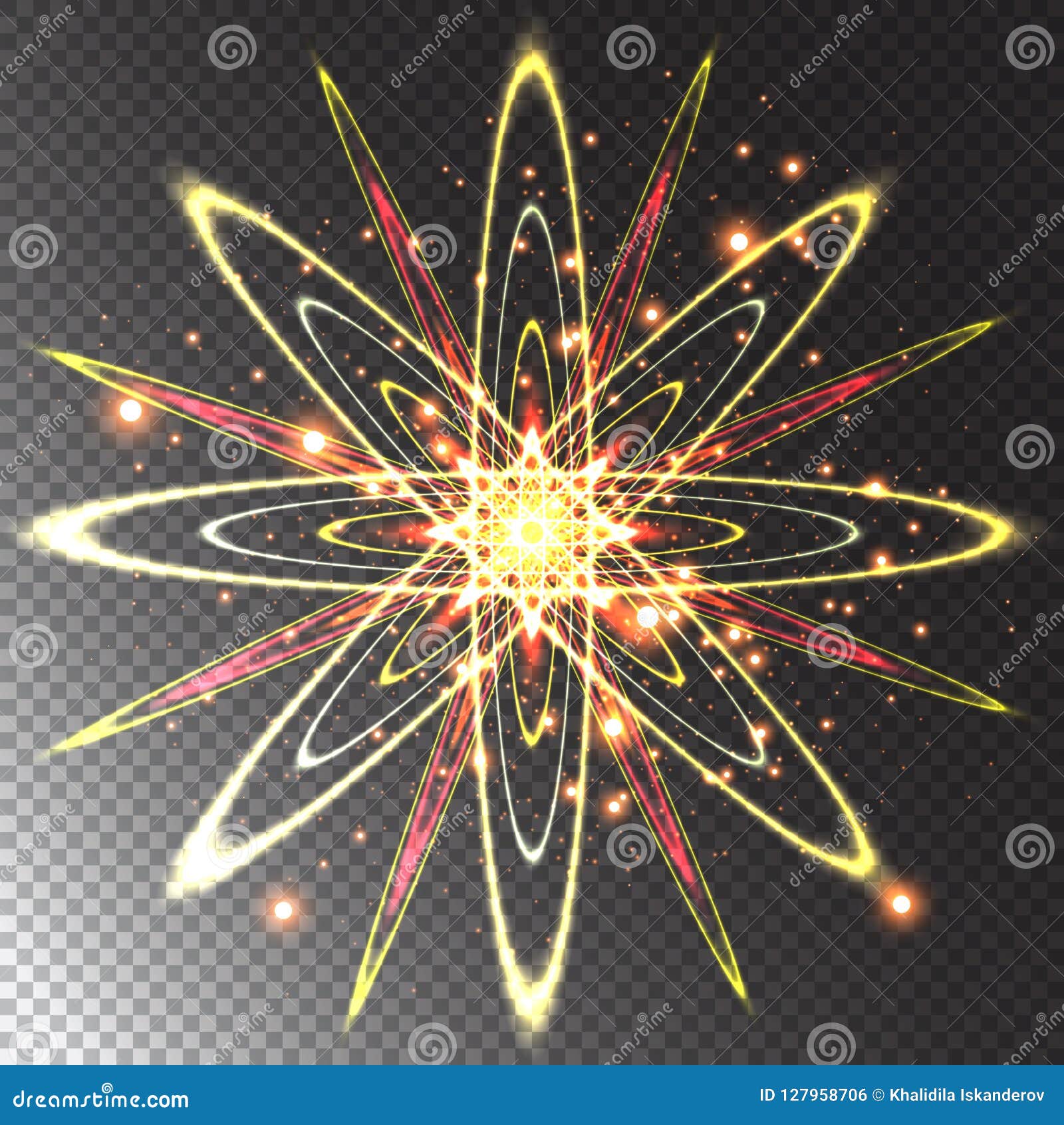 The Stars are Made of Oval. Light Effects Glow Stock Vector ...