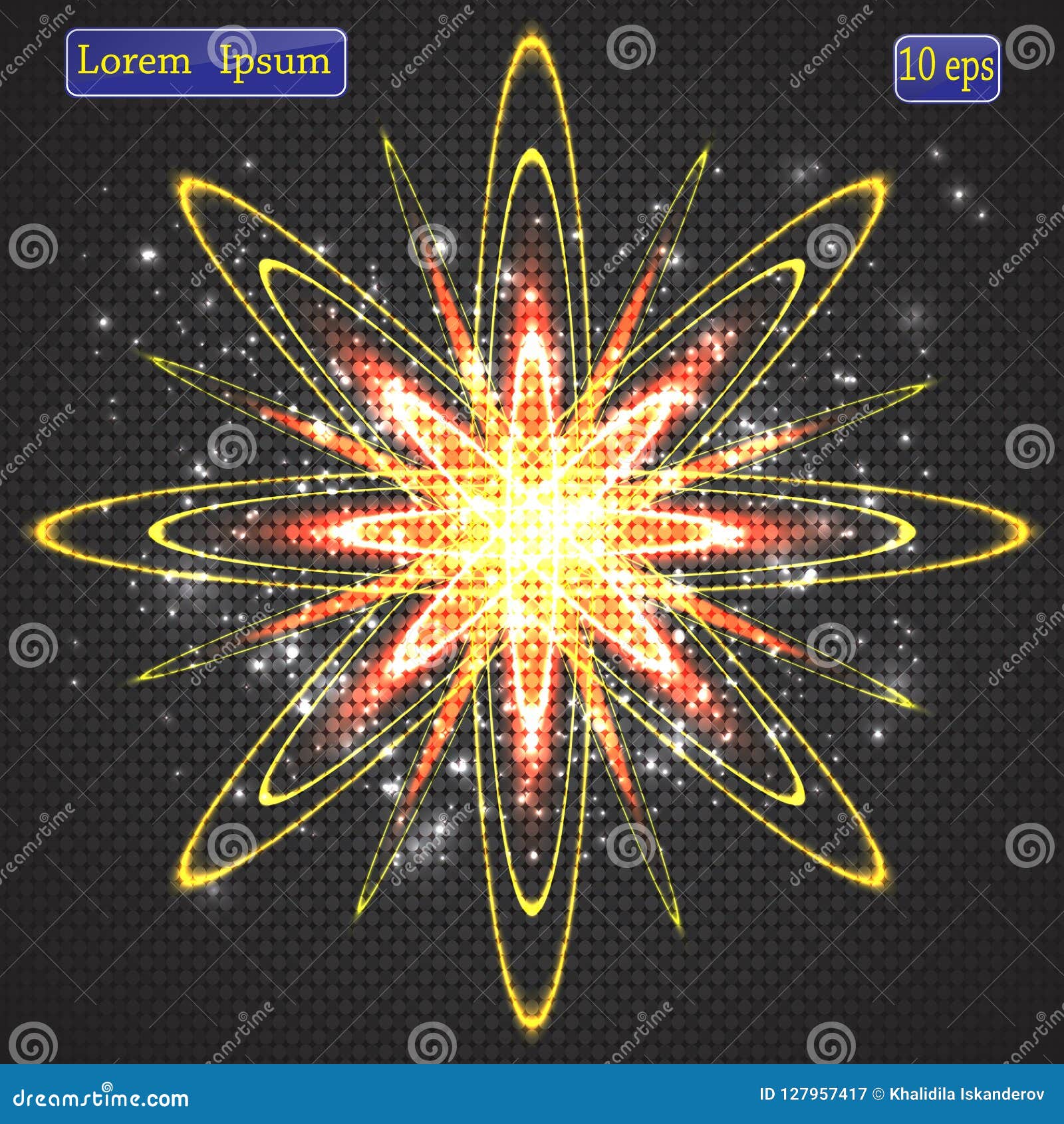 The Stars are Made of Oval. Light Effects Glow Stock Vector ...