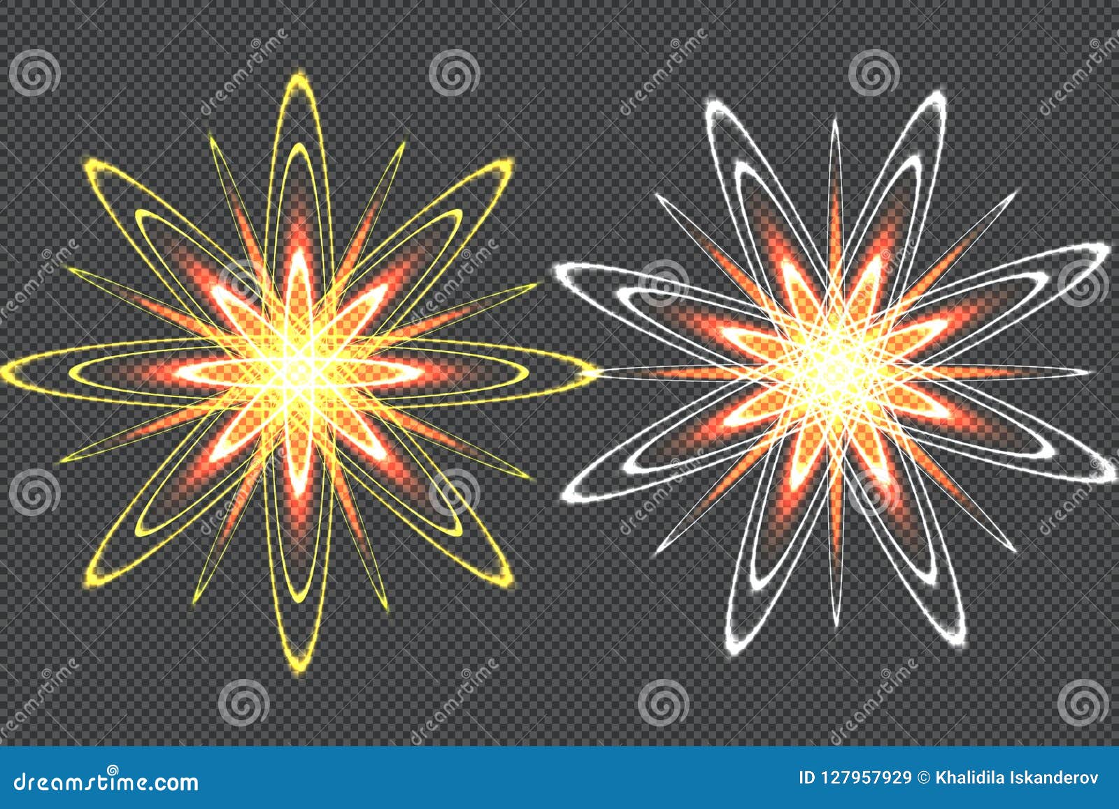 The Stars are Made of Oval. Light Effects Glow Stock Vector ...