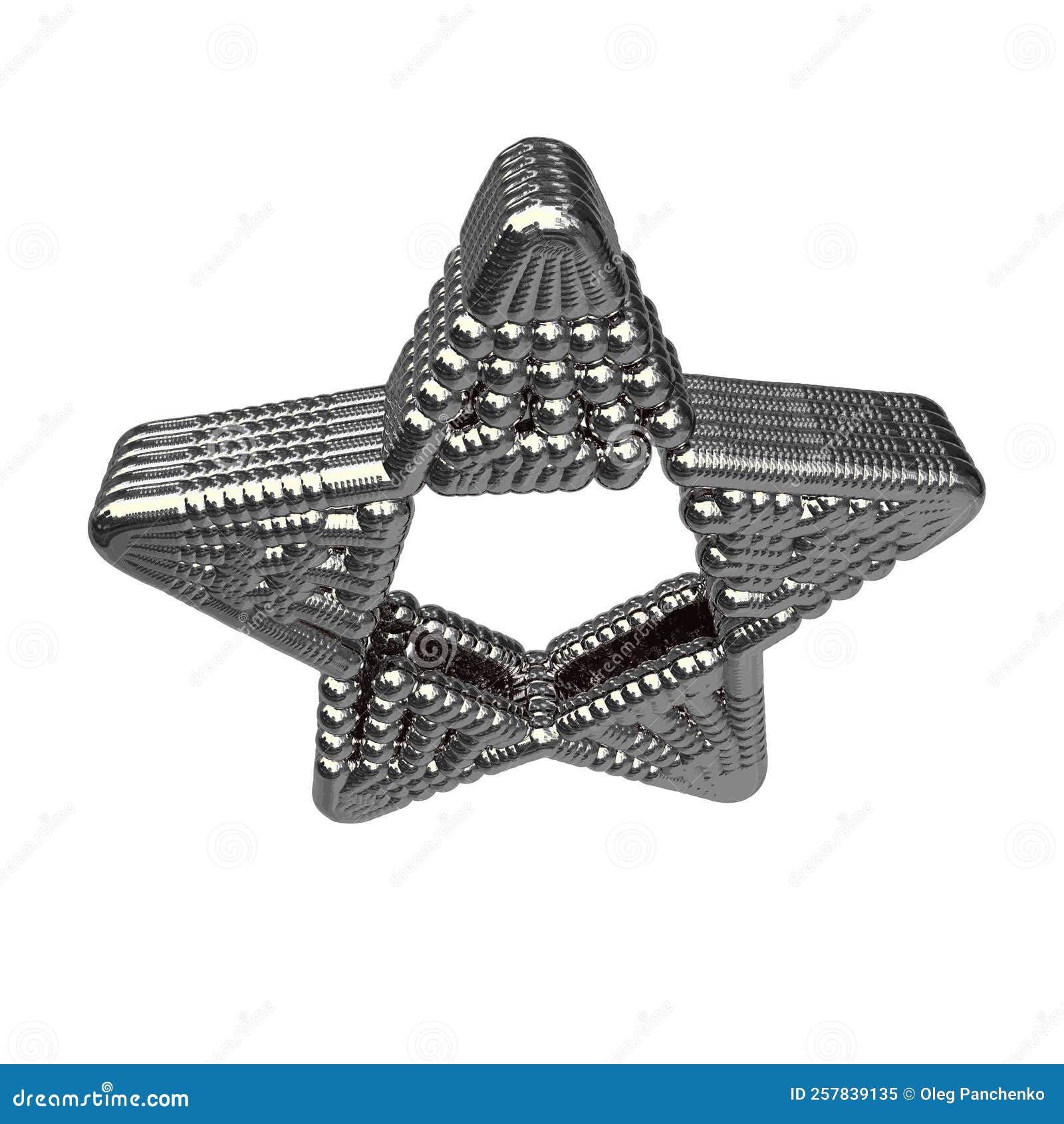 Stars Made of Silver Spheres Stock Vector - Illustration of effect ...