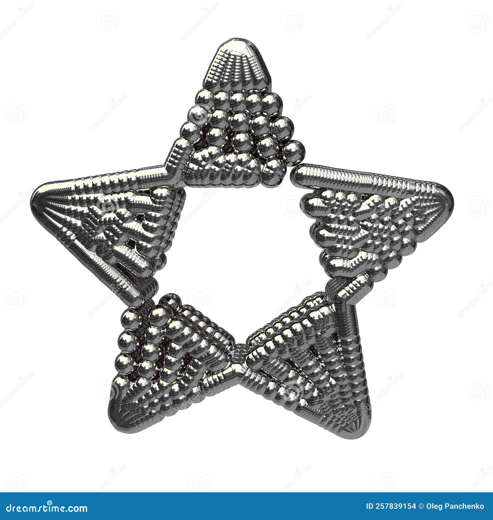 Stars Made of Silver Spheres Stock Vector - Illustration of sign ...