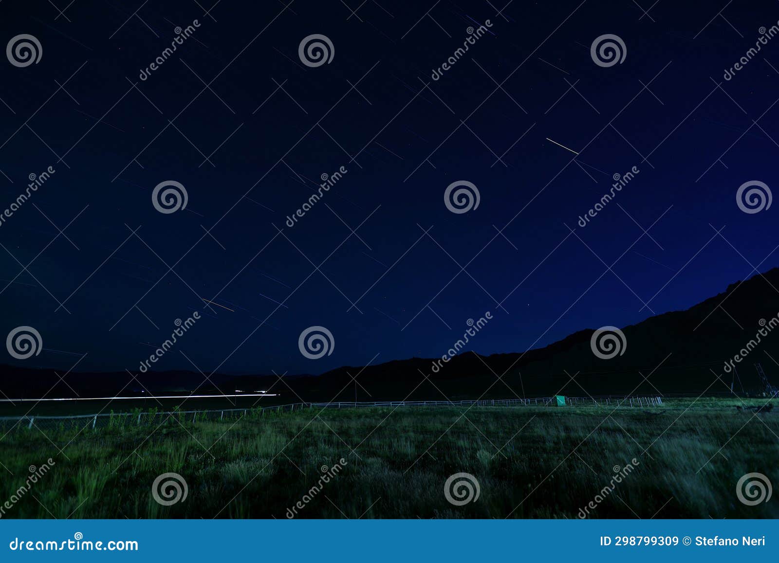 Stars Moving in the Mongolian Night Stock Image - Image of landscape ...
