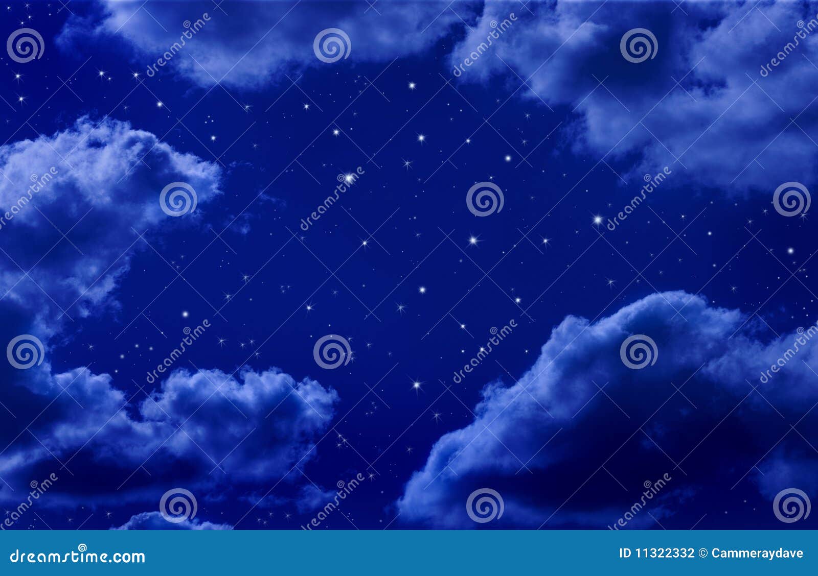 Stars Clouds Night Sky stock photo. Image of night, stars - 11322332
