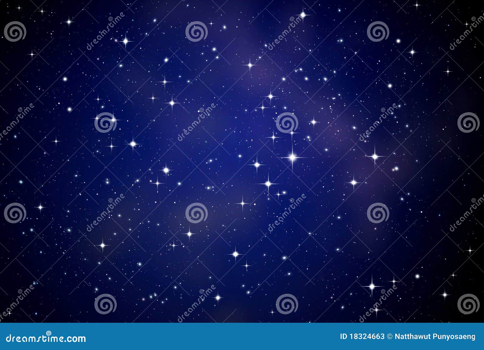 Starlight Stars Milky Way Royalty-Free Cartoon | CartoonDealer.com ...
