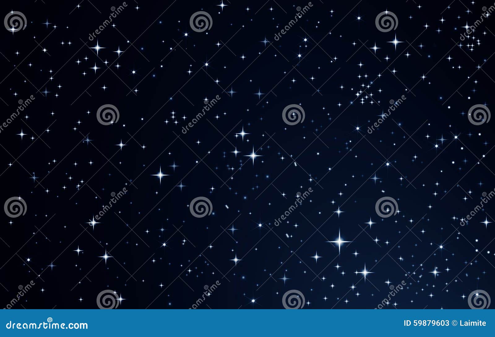 Stars in the night sky stock illustration. Illustration of blink - 59879603