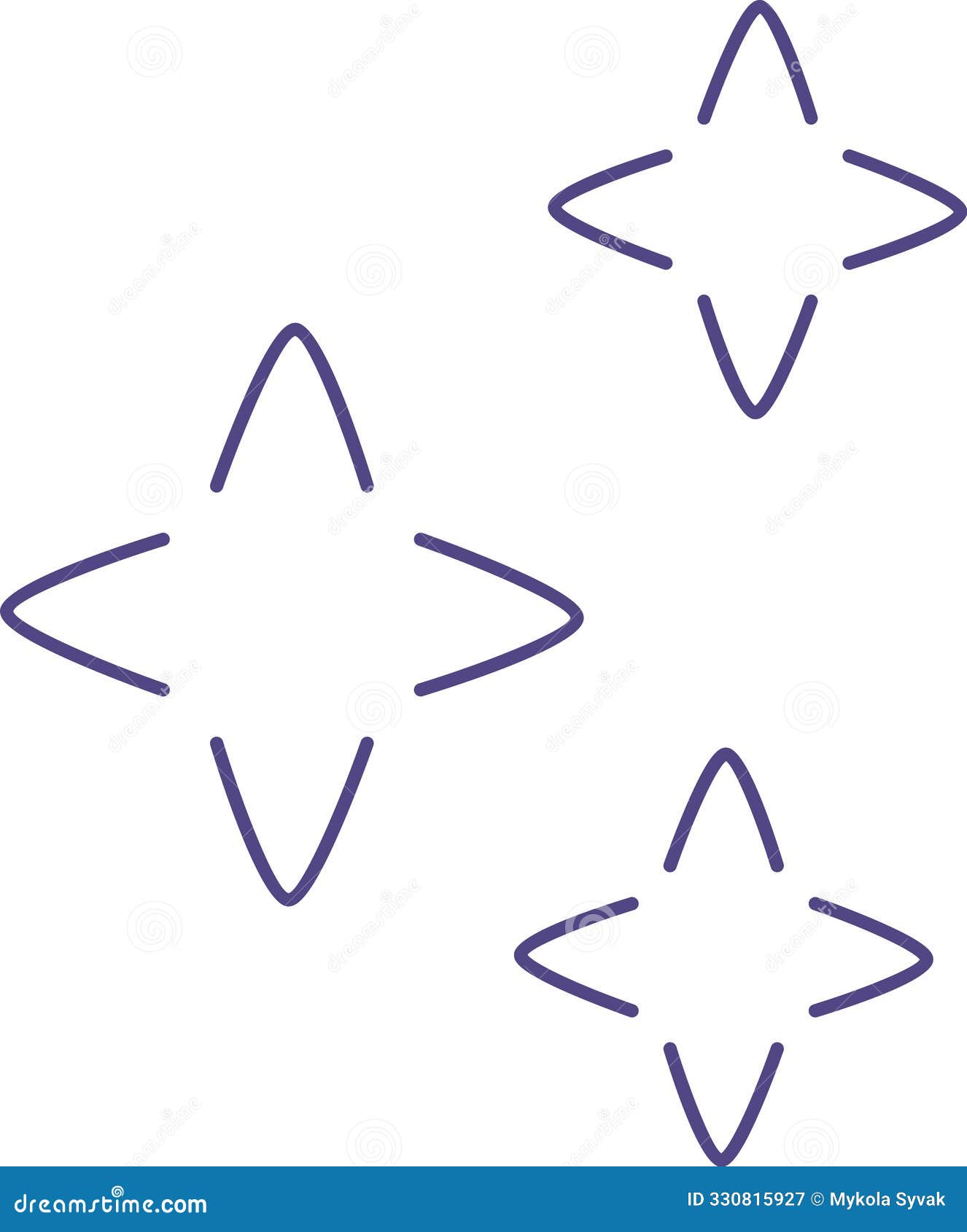 Stars Outline Doodle stock illustration. Illustration of star - 330815927