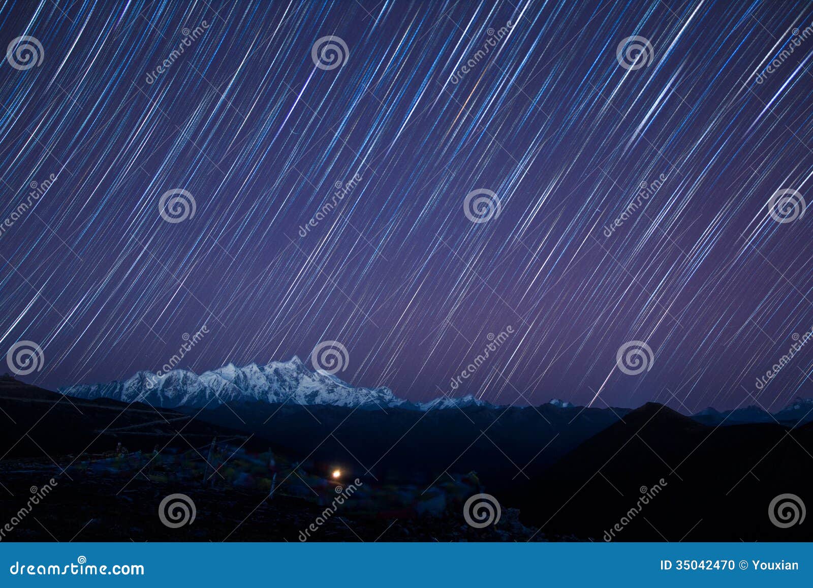 Stars over mountains stock photo. Image of exposure, movement - 35042470