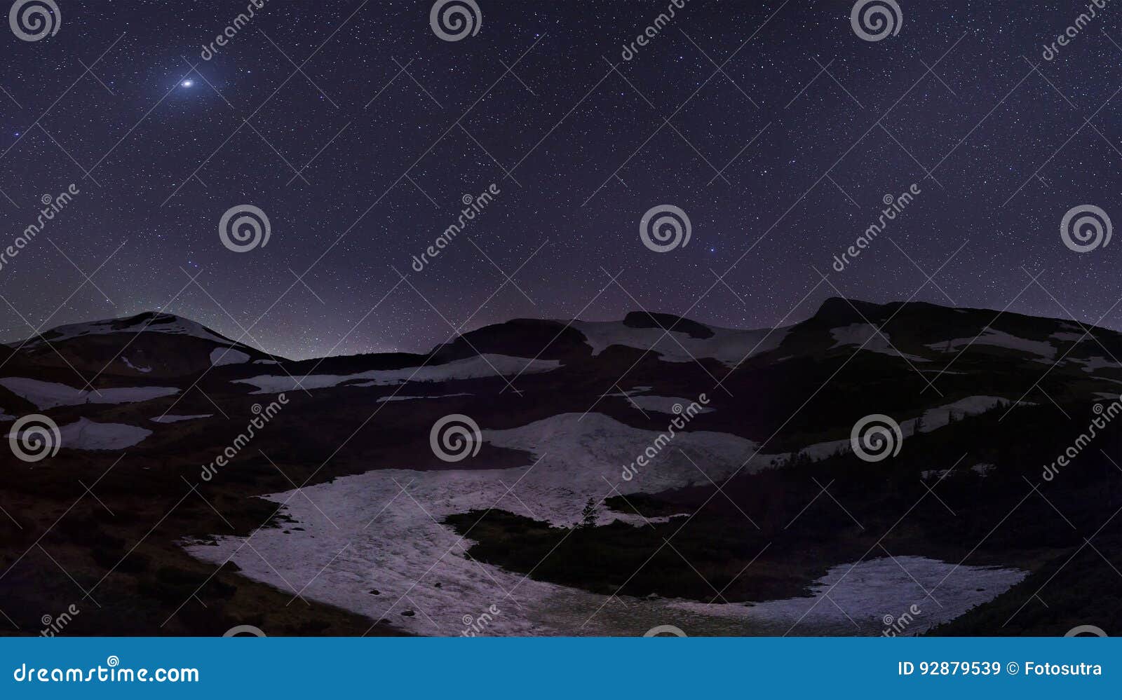 Stars over snowy hills stock image. Image of galaxy, astroimage - 92879539