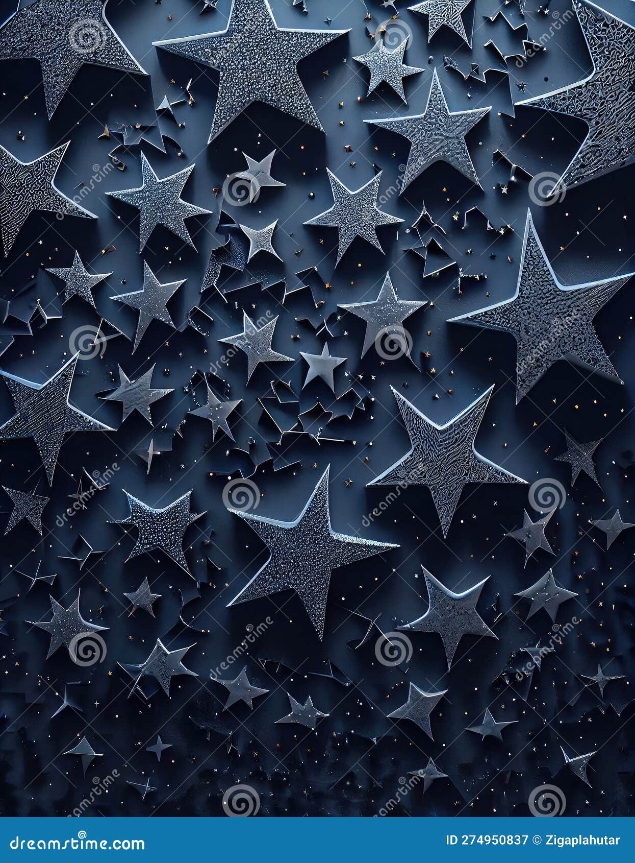 Stars Pattern, Ultra - Wide Angle Background. Generative AI Stock ...