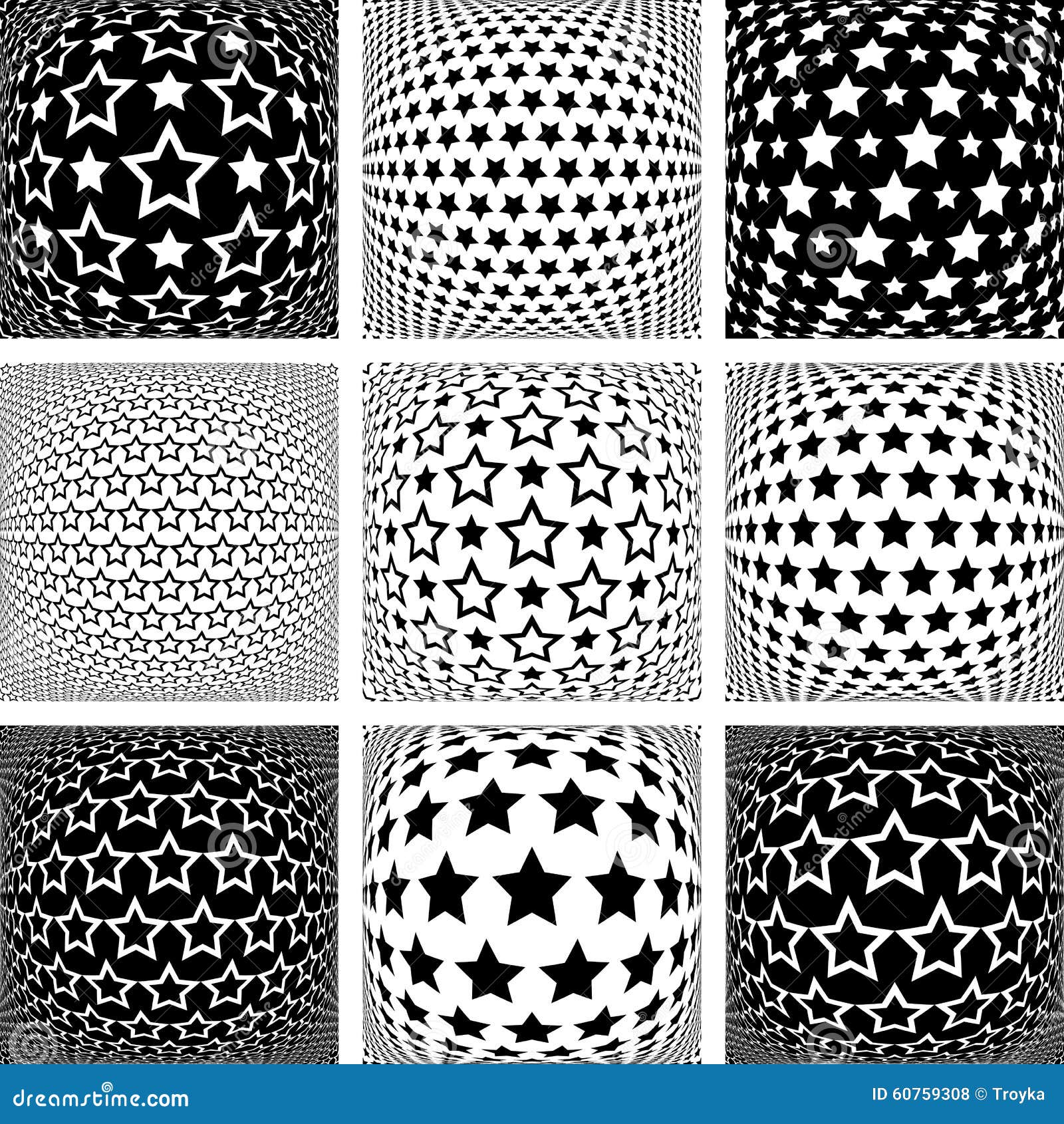 Stars patterns set. stock vector. Illustration of pattern - 60759308