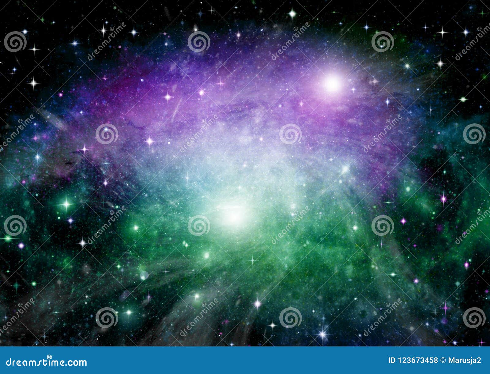 Galaxy in a free space stock illustration. Illustration of brilliance ...