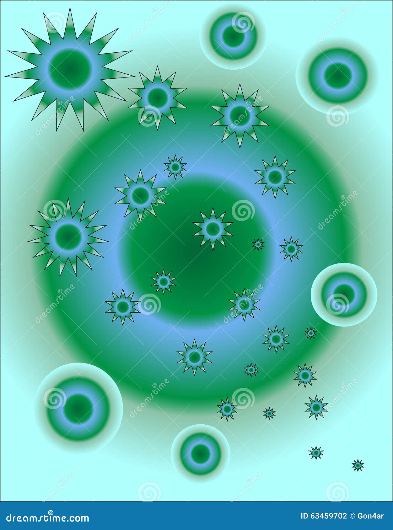 The Stars and Planets.Abstract Composition. Stock Vector - Illustration ...