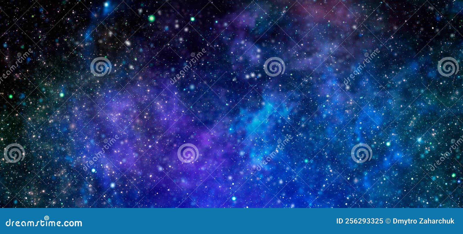 Stars Planets Star Clusters, Colored Gas Clouds in Abstract Space ...