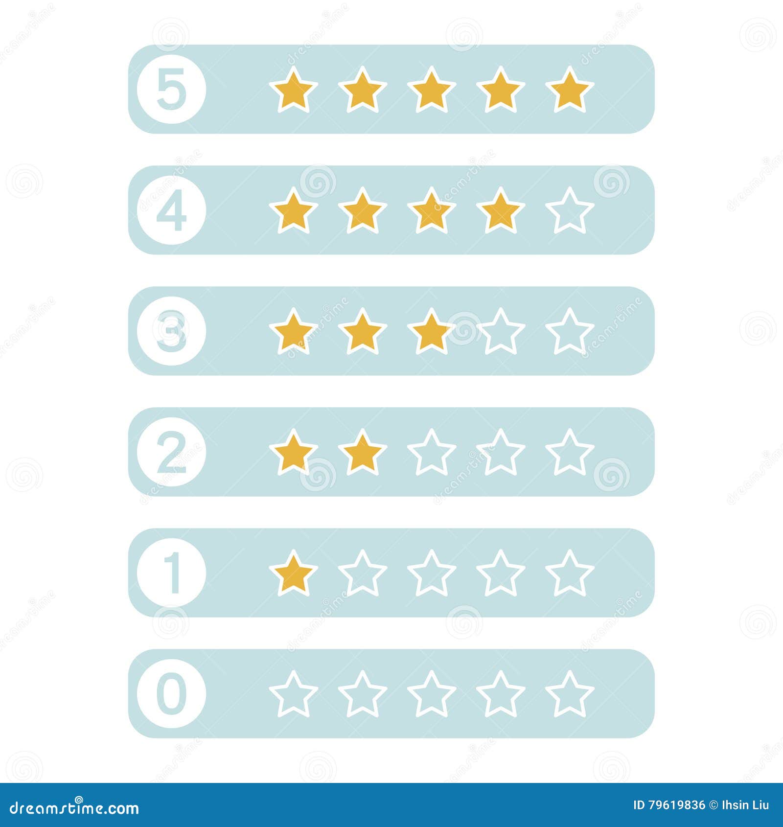 Stars Rating.Vector Illustrator. Stock Vector - Illustration of ...