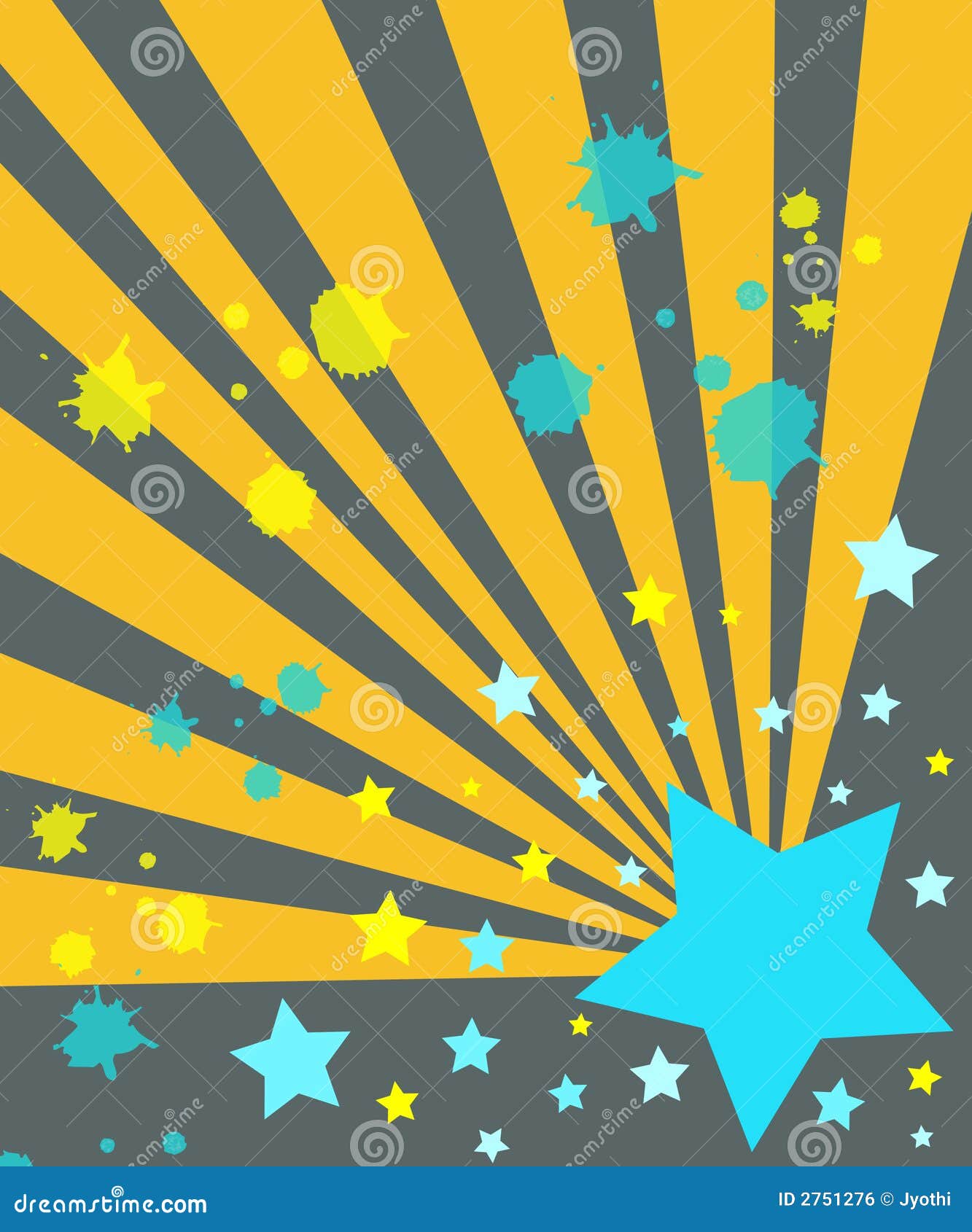 Stars and rays stock illustration. Illustration of funky - 2751276