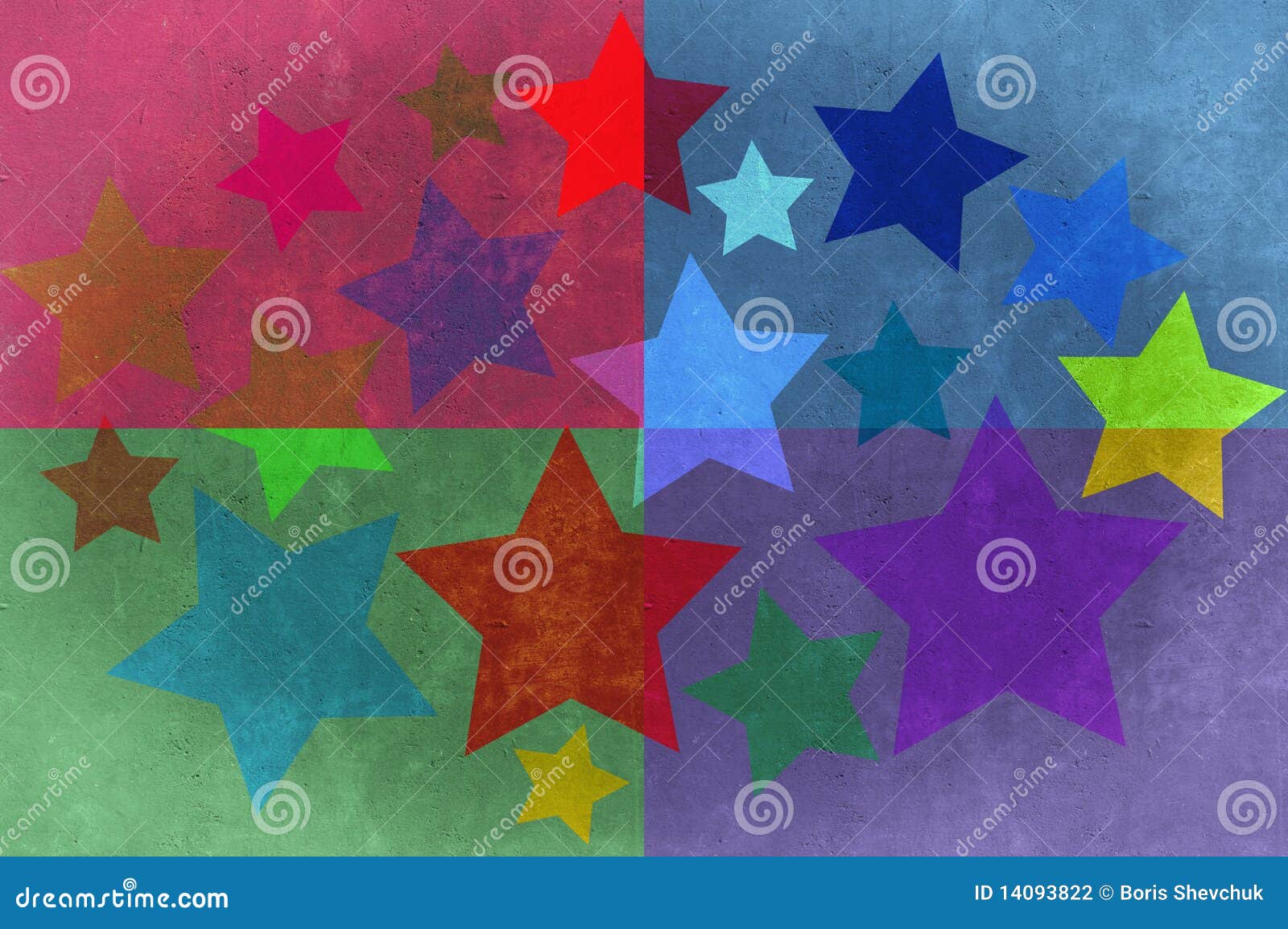 Stars and Rectangles Grunge Background. Stock Photo - Image of abstract ...