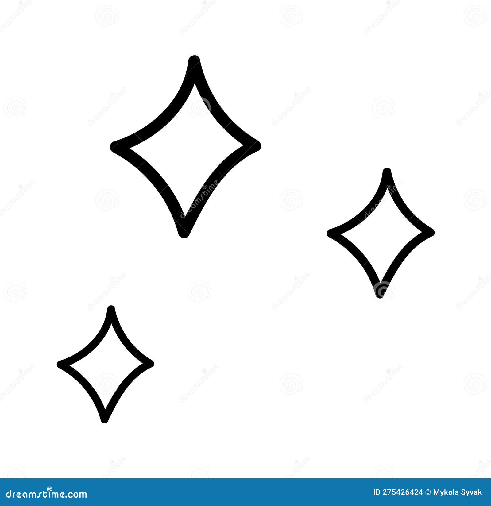 Stars Rhombus Icons stock vector. Illustration of symbol - 275426424