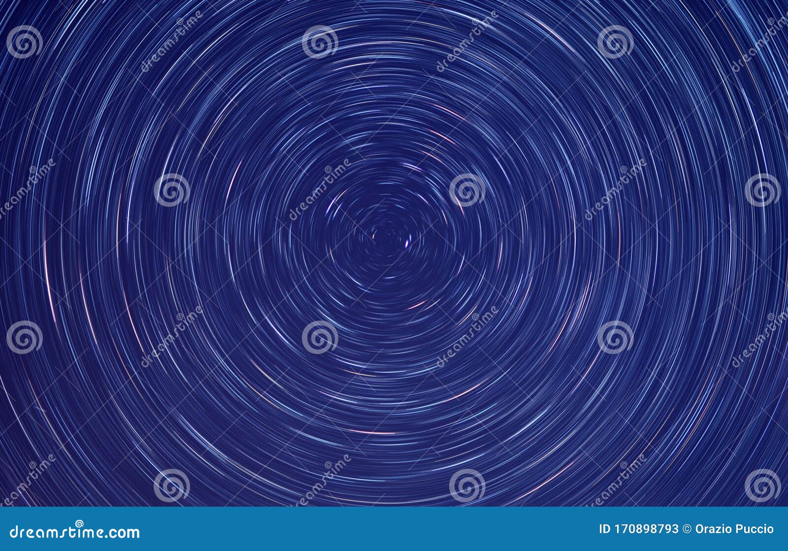 The Stars that Rotate in the Dark of the Night Stock Image - Image of ...