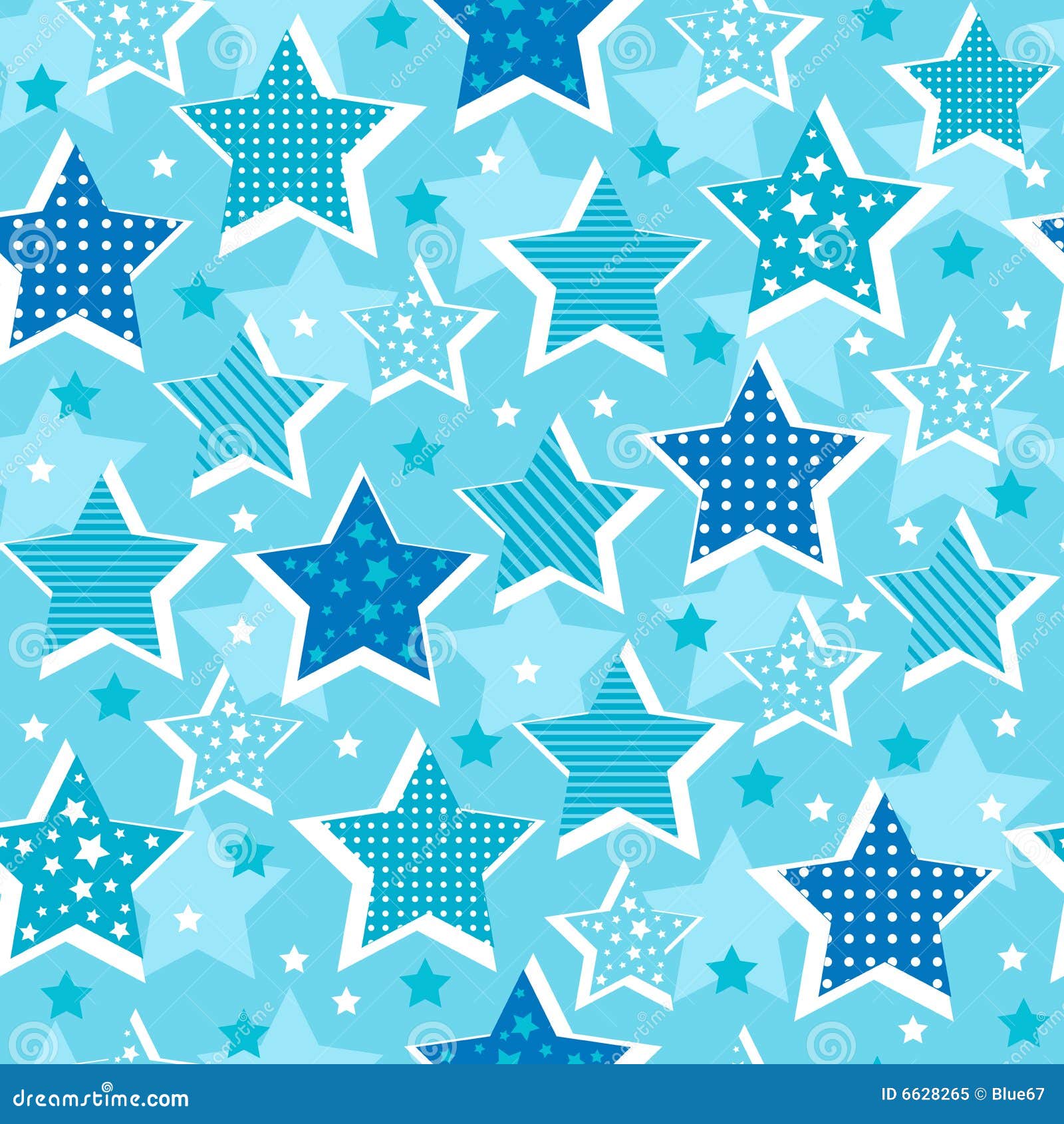 Stars Seamless Pattern stock vector. Illustration of symmetry - 6628265