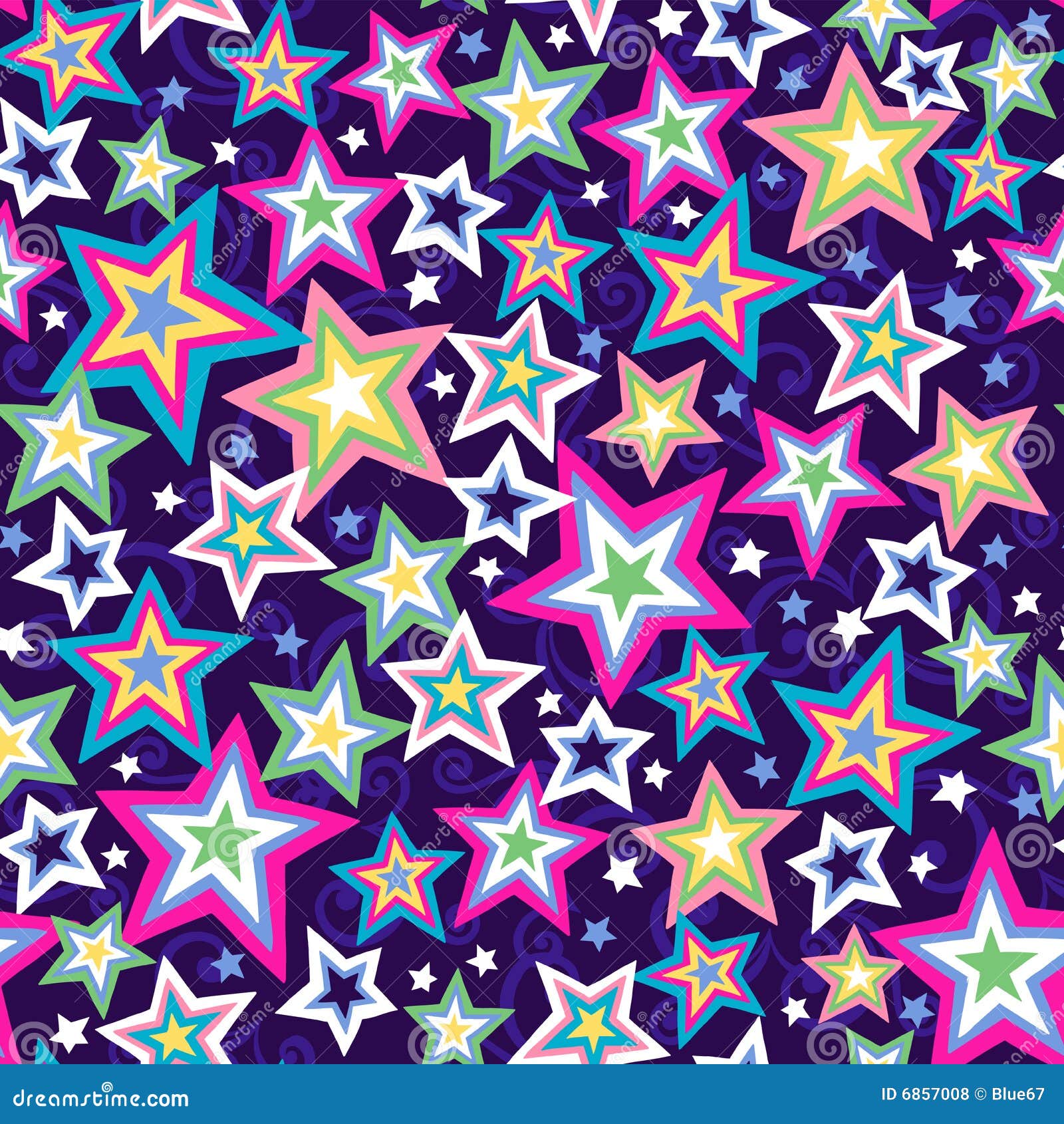 Stars Seamless Pattern stock vector. Illustration of wallpaper - 6857008