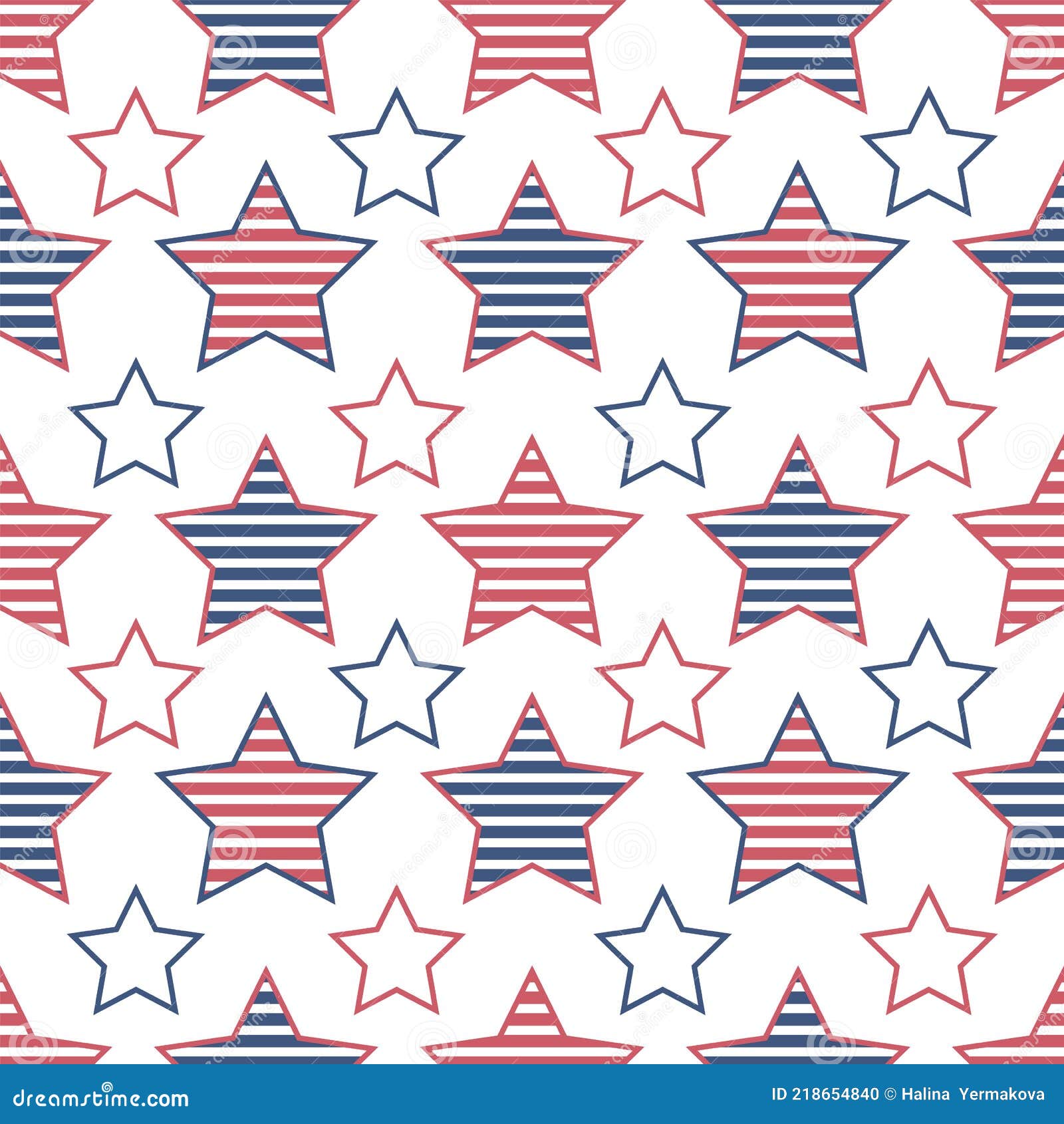 Stars Seamless Pattern. Design for Fabric, Wrapping Paper, Background ...