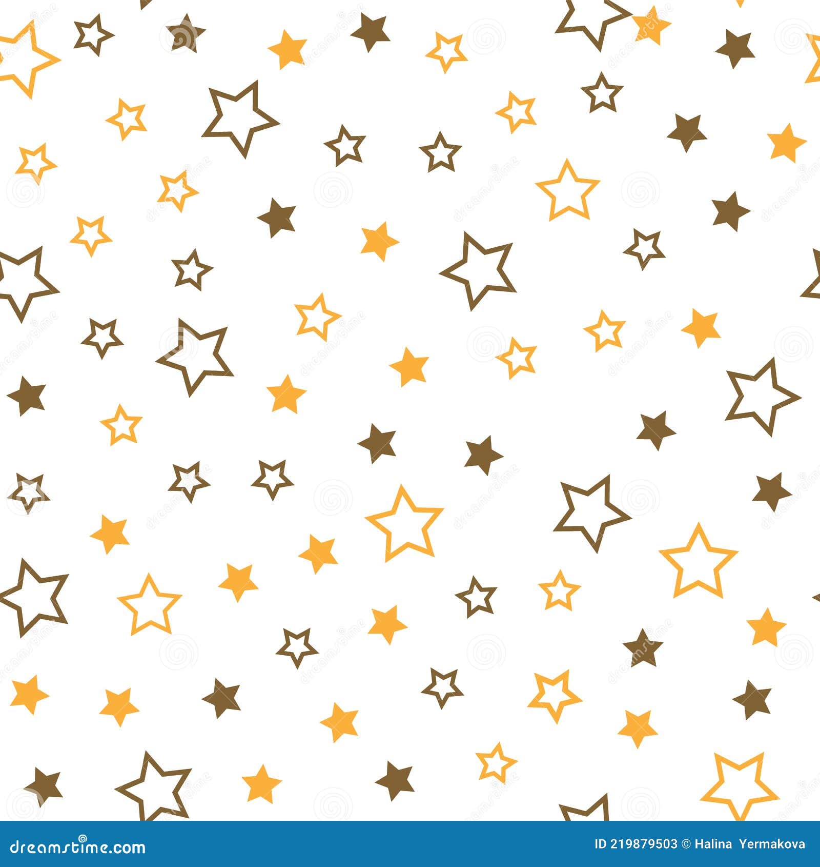 Stars Seamless Pattern. Design for Fabric, Wrapping Paper, Background ...
