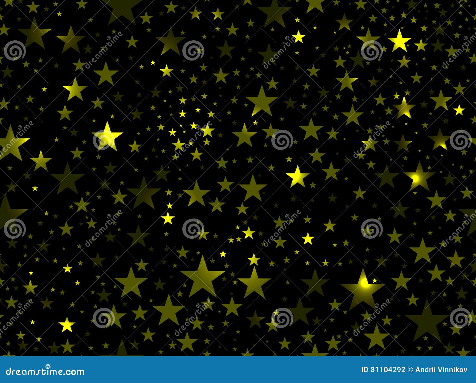 Stars Seamless Pattern. Magic Star Pattern. Outer Space Stock Vector ...
