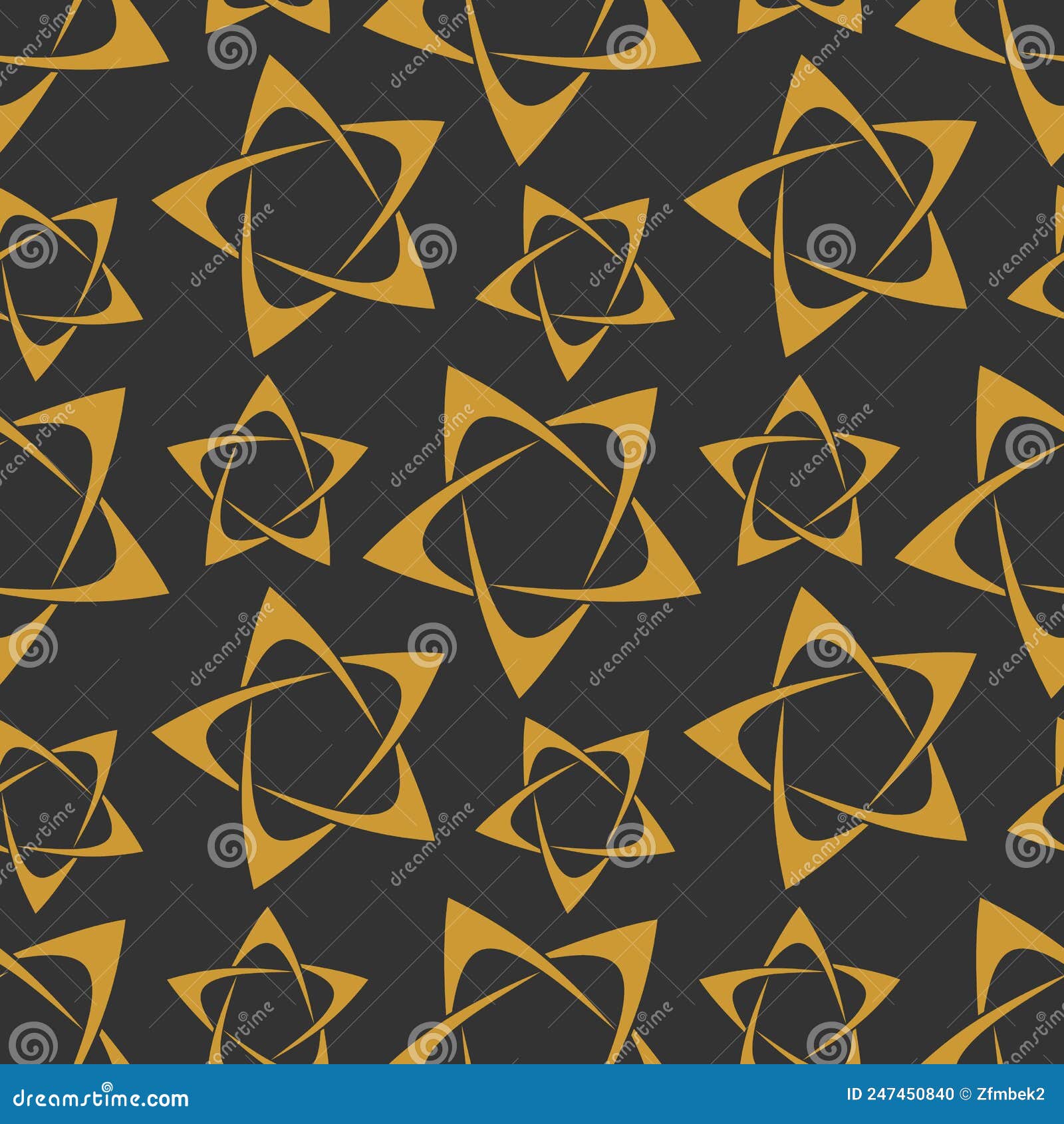 Stars Seamless Repeat Pattern. Flat Style Vector Stock Vector ...