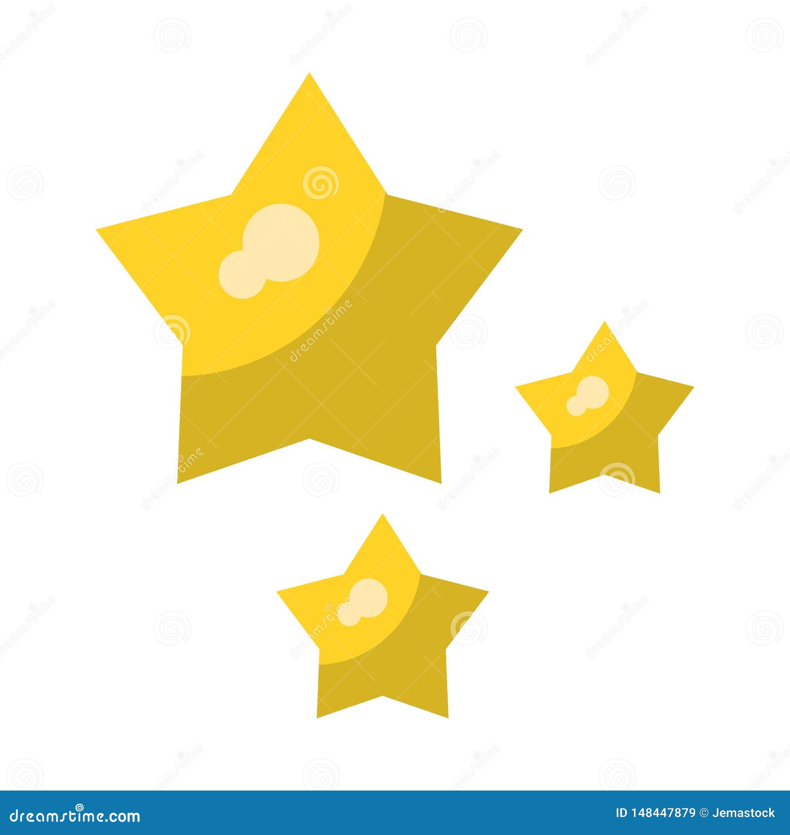 Stars Set of Cartoons Isolated Stock Vector - Illustration of design ...