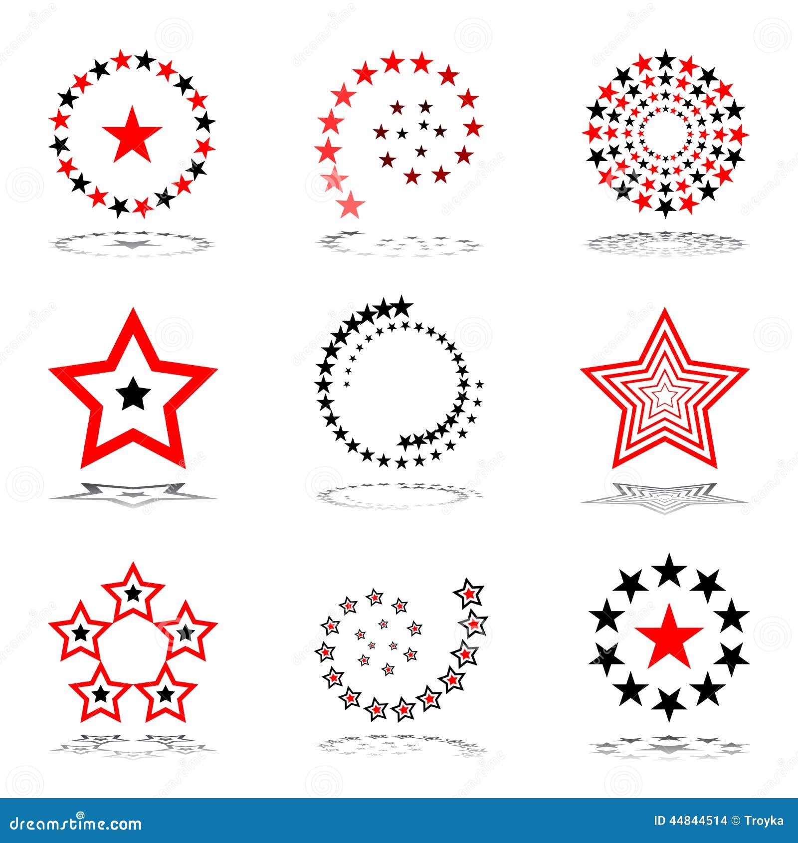 Stars set. Design elements stock vector. Illustration of company - 44844514