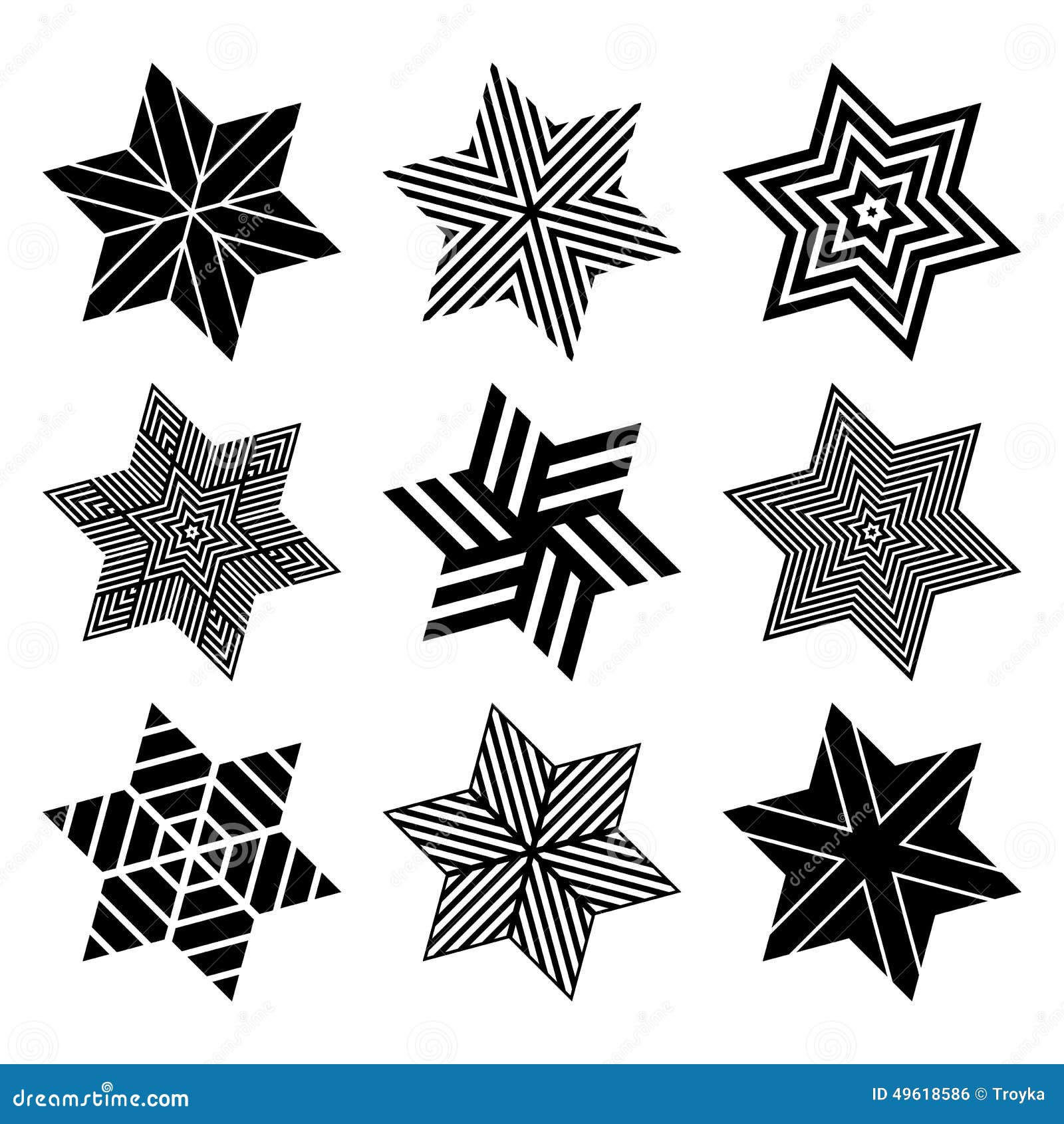 Stars set. Design elements stock vector. Illustration of sign - 49618586