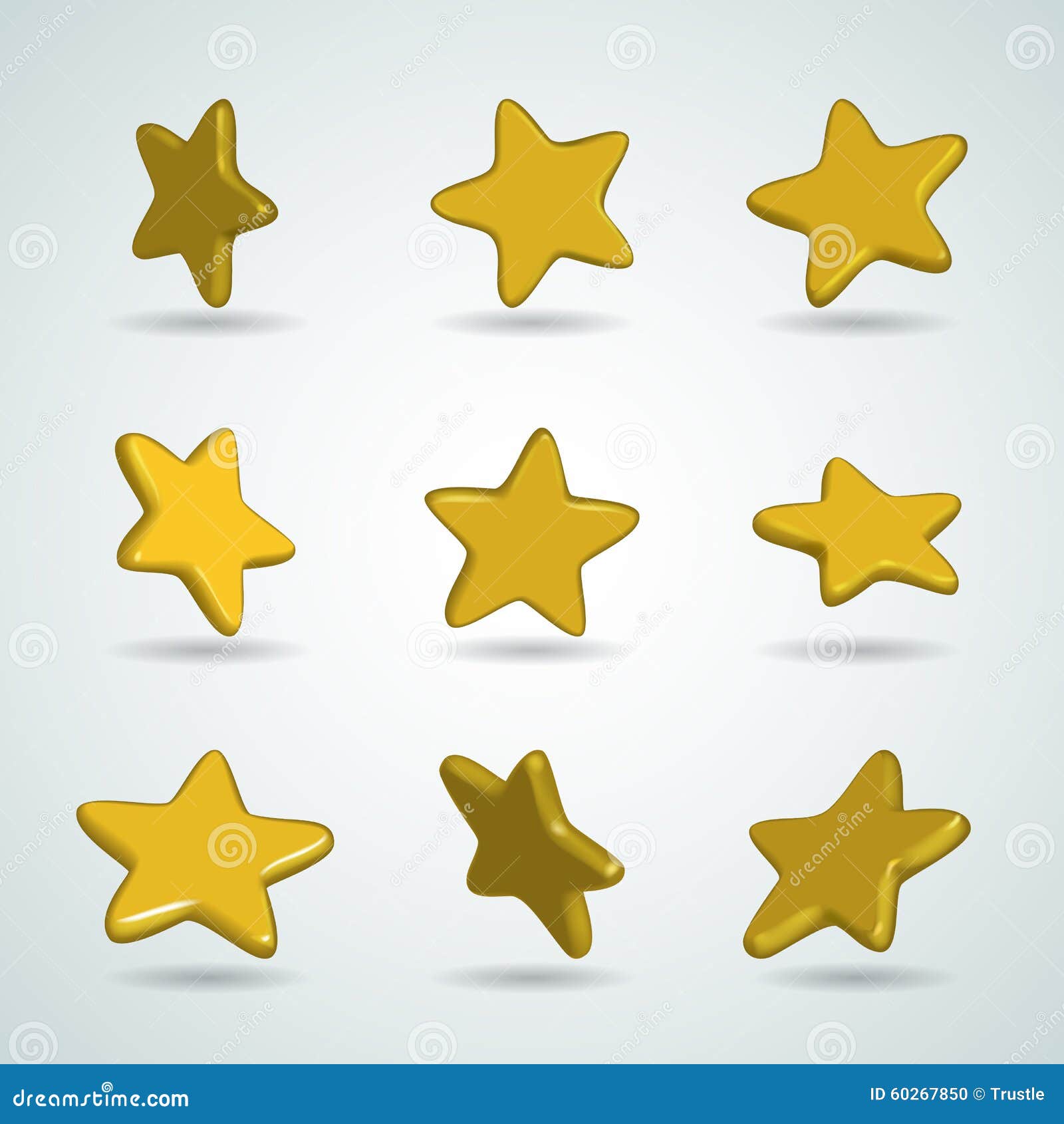 Stars set stock illustration. Illustration of cute, decoration - 60267850